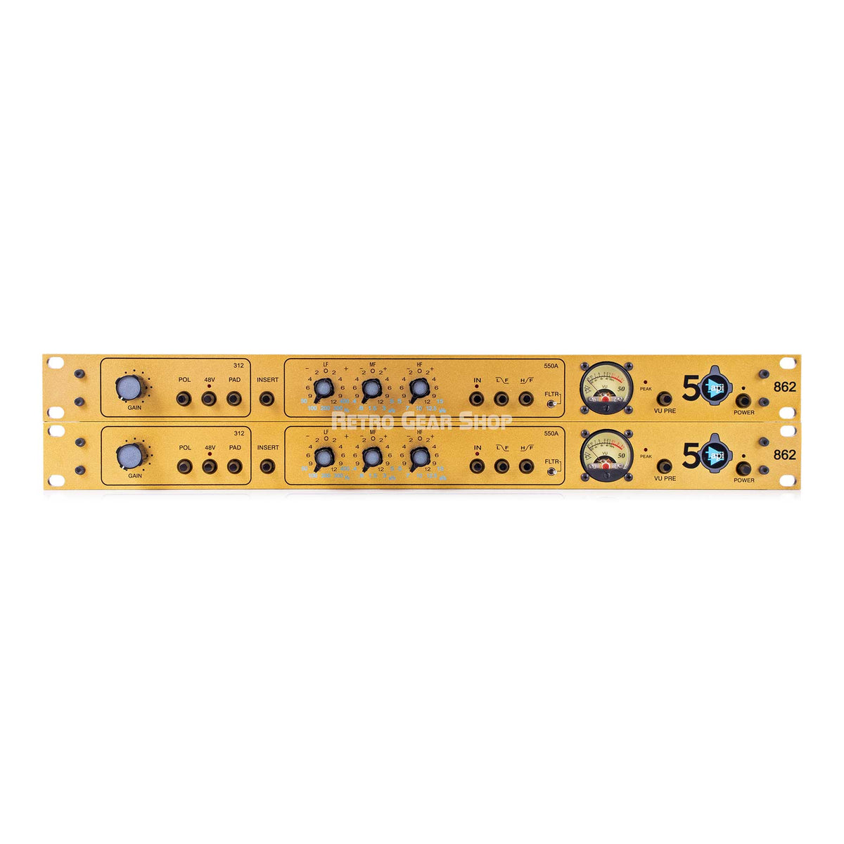 API 862 Stereo Pair 50th Anniversary Edition Mic Preamp Channel Strip ...