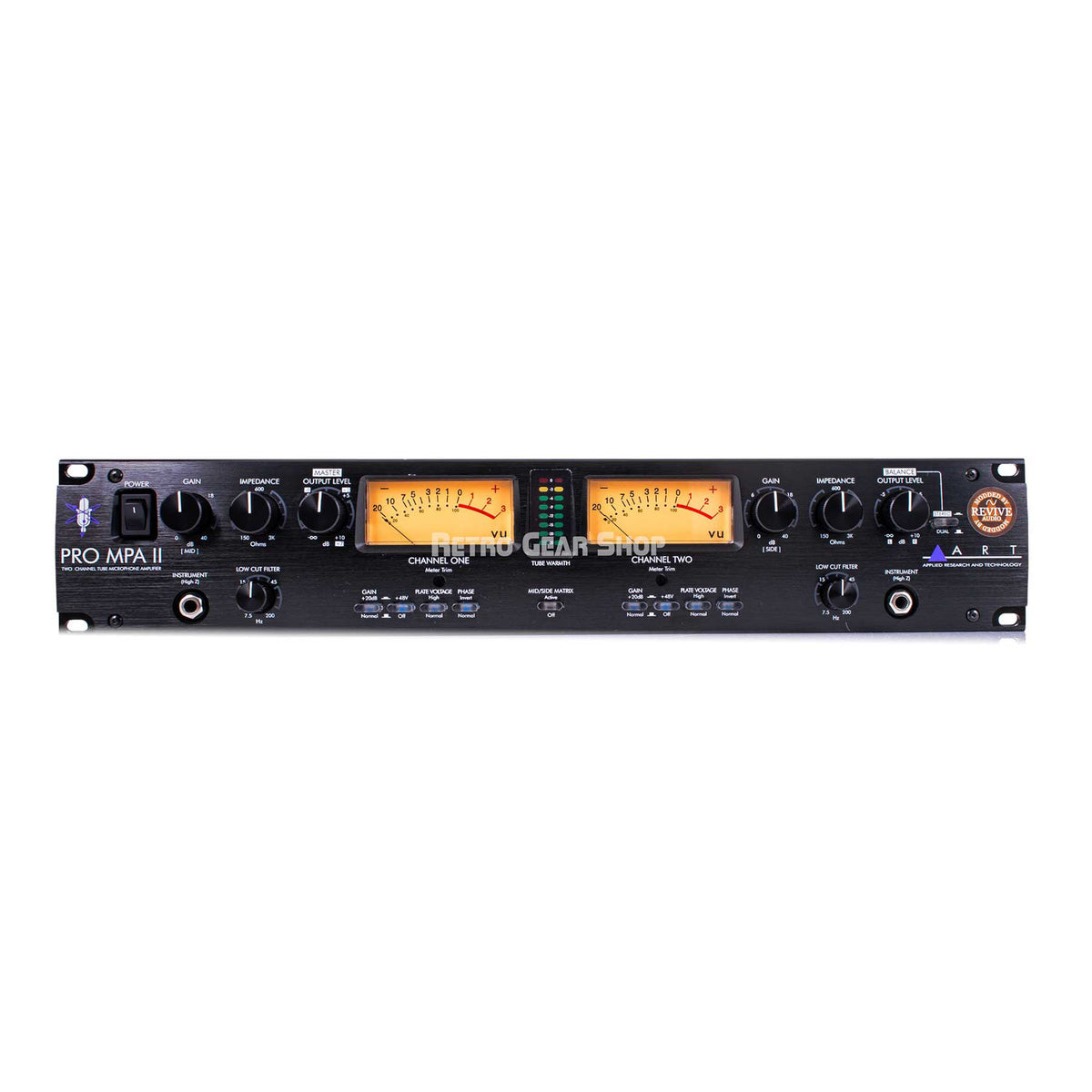 ART Pro MPA II 2-Channel Tube Microphone Preamp Modded by Revive Audio ...