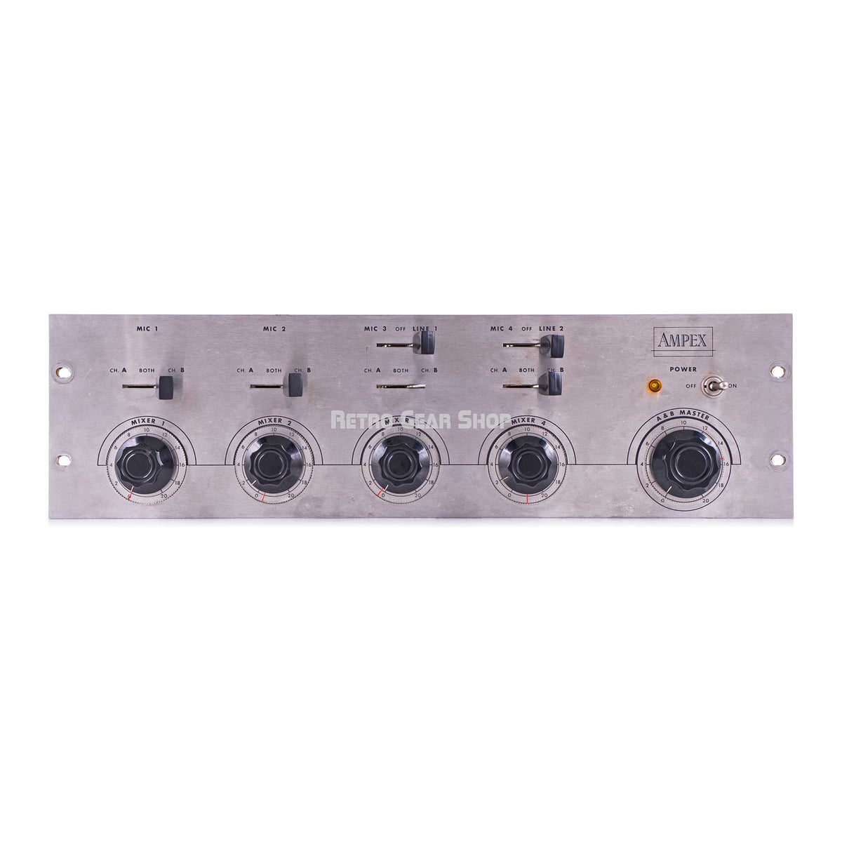 Ampex MX-35 4 Channel Tube Mixer Mic / Line Preamp MX35 Rare Vintage ...