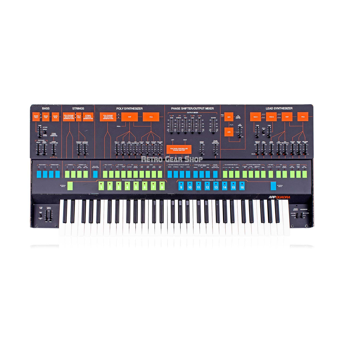 Arp Quadra Synthchaser Keyboard Synthesizer Analog Synth Rare Vintage ...