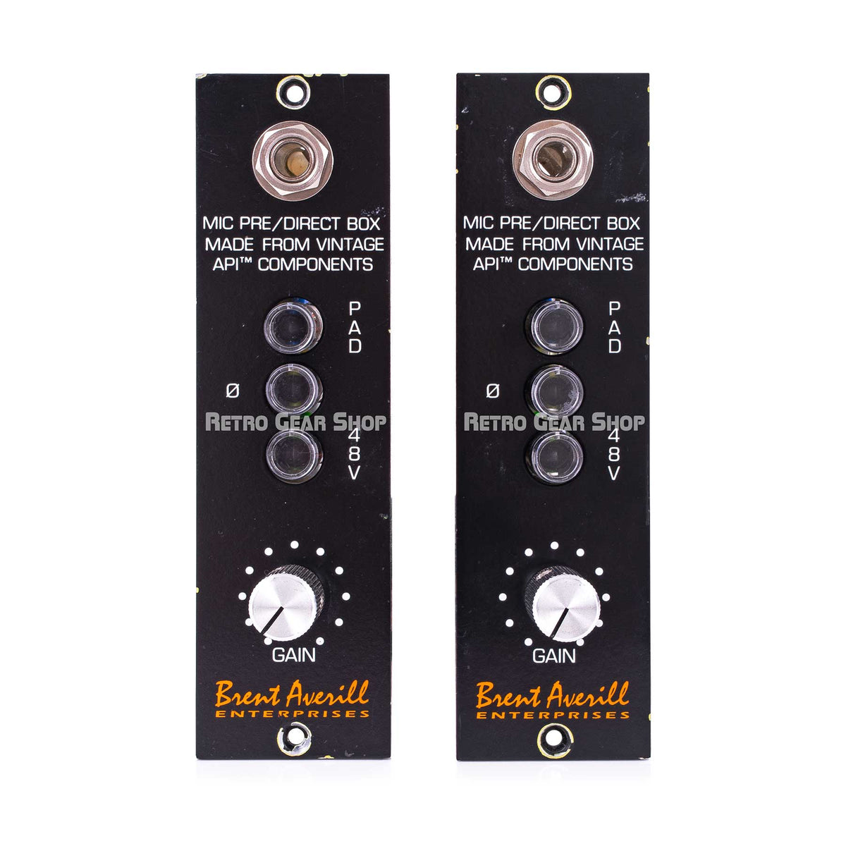 Brent Averill Enterprises API 312 Vintage Pair 500 Series Mic Preamp D ...
