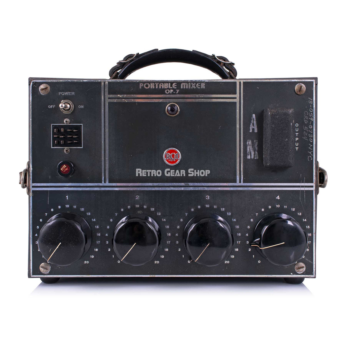 RCA OP-7 CBS Portable Mixer Amplifier Channel Tube Amp Vintage Rare ...