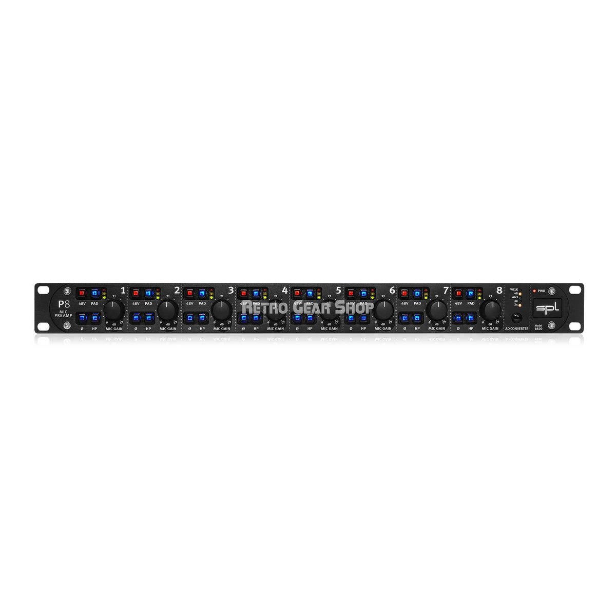 SPL P8 + ADC8 Eight-channel Microphone Preamplifer with Discrete Techn ...