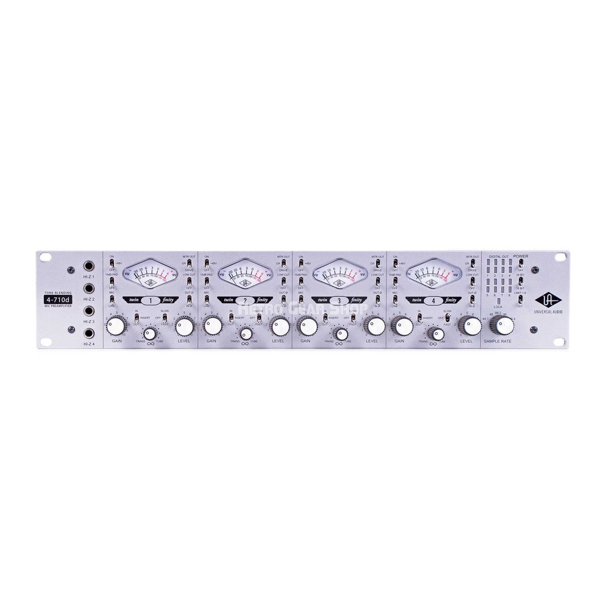 Universal Audio 4-710D 4-Channel Mic Pre Microphone Preamp UA – Retro ...
