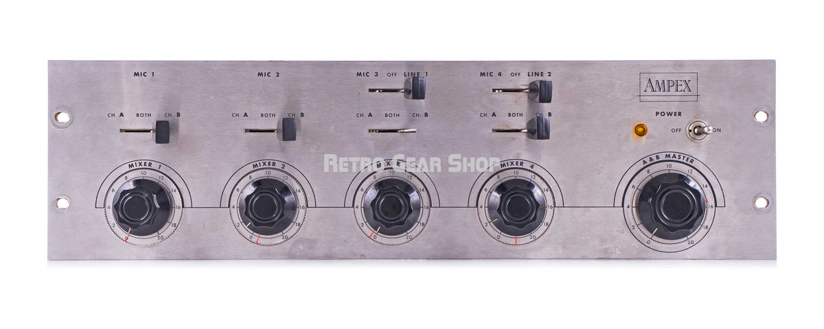 Ampex MX-35 4 Channel Tube Mixer Mic / Line Preamp MX35 Rare Vintage ...