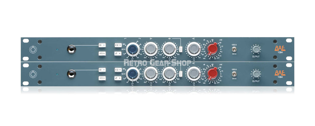 BAE 1084 Pair + PSU Rackmount Microphone Preamp & EQ– Retro Gear Shop