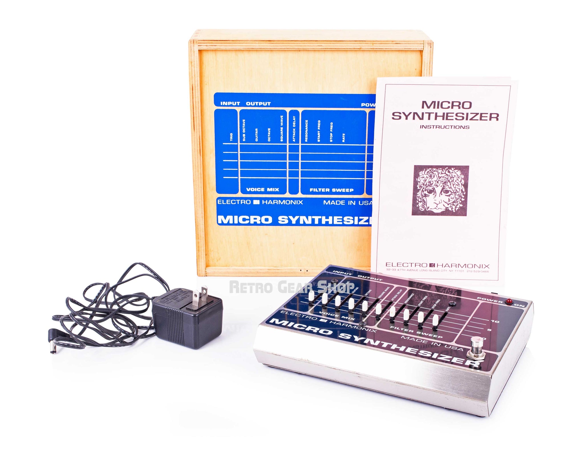 EH Electro Harmonix Micro Synthesizer Analog Guitar Microsynth Vintage ...