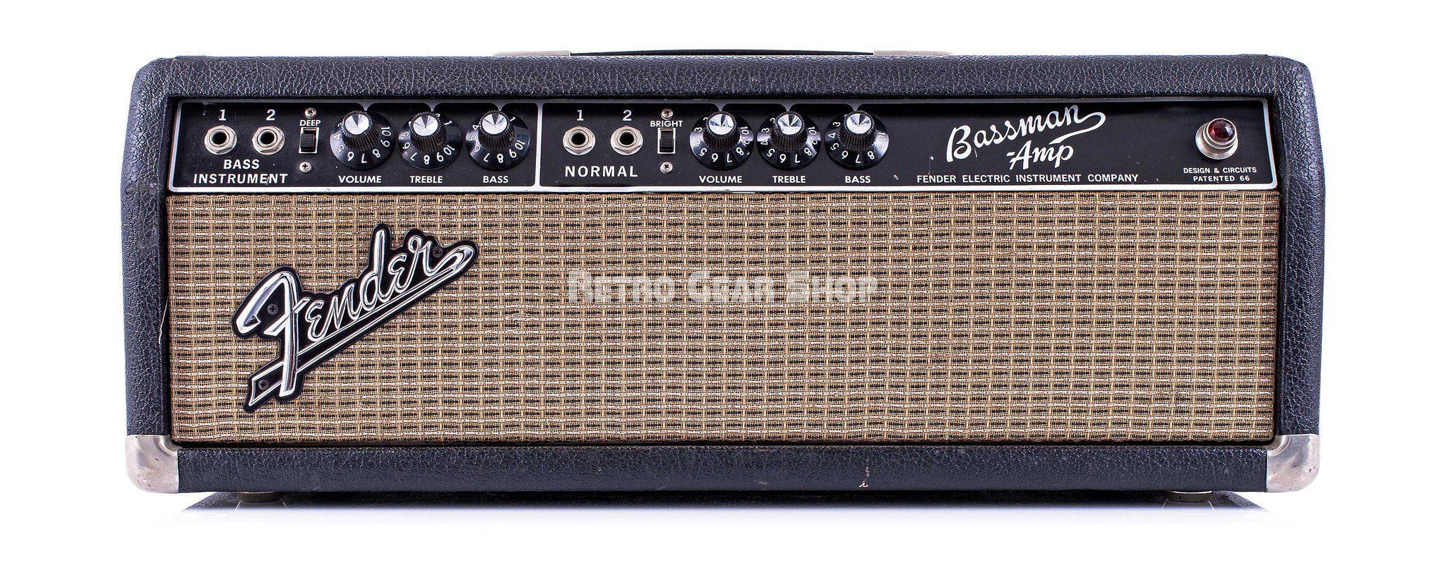 Fender Bassman Head 1965 Amplifier Bass Instrument Amp Vintage Rare ...