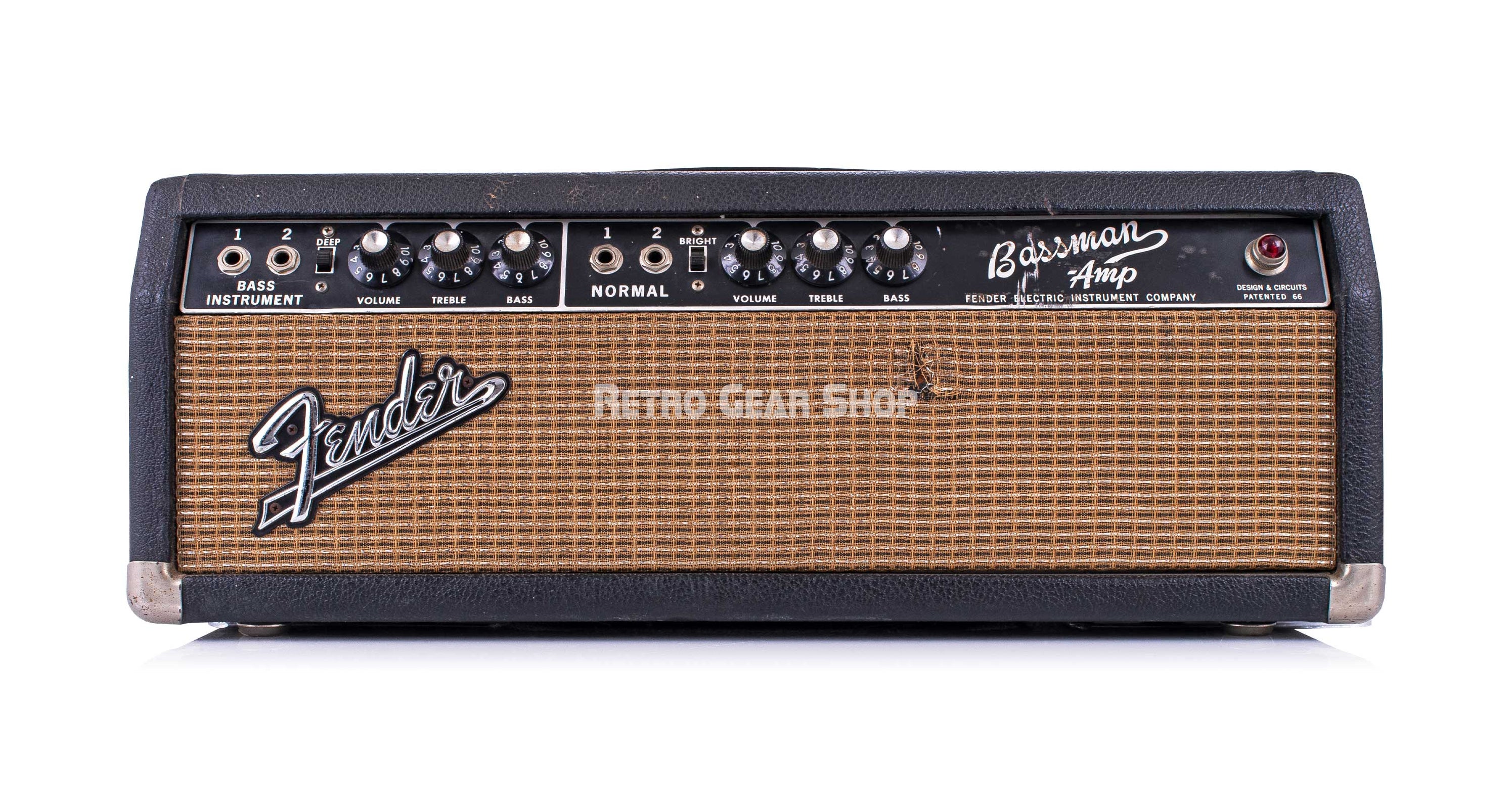 Fender Bassman AB165 1965 Tube Guitar Amp Head Vintage Serviced– Retro ...