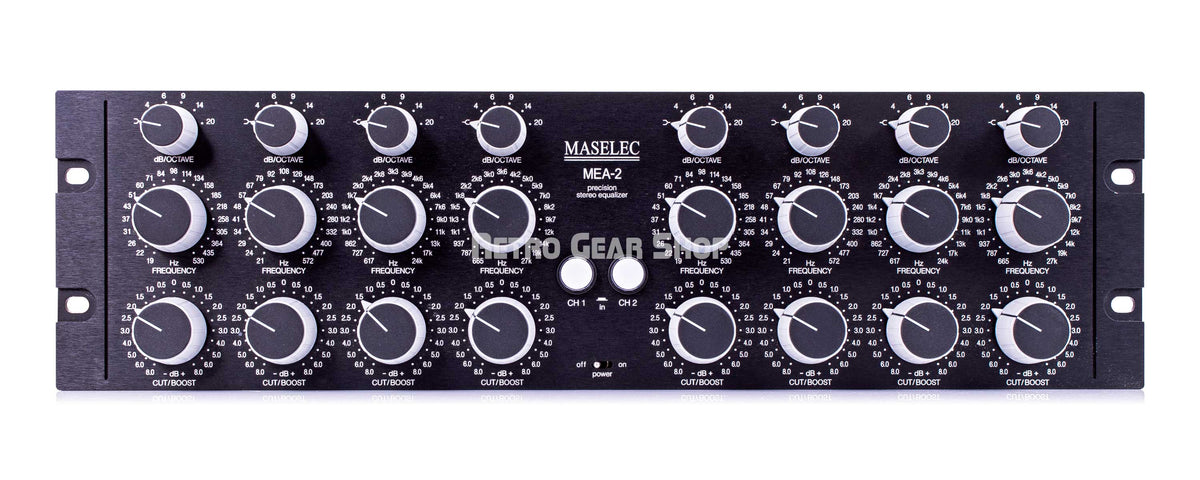 Maselec MEA-2 Precision Stereo EQ Mastering Equalizer MEA2 – Retro Gear ...