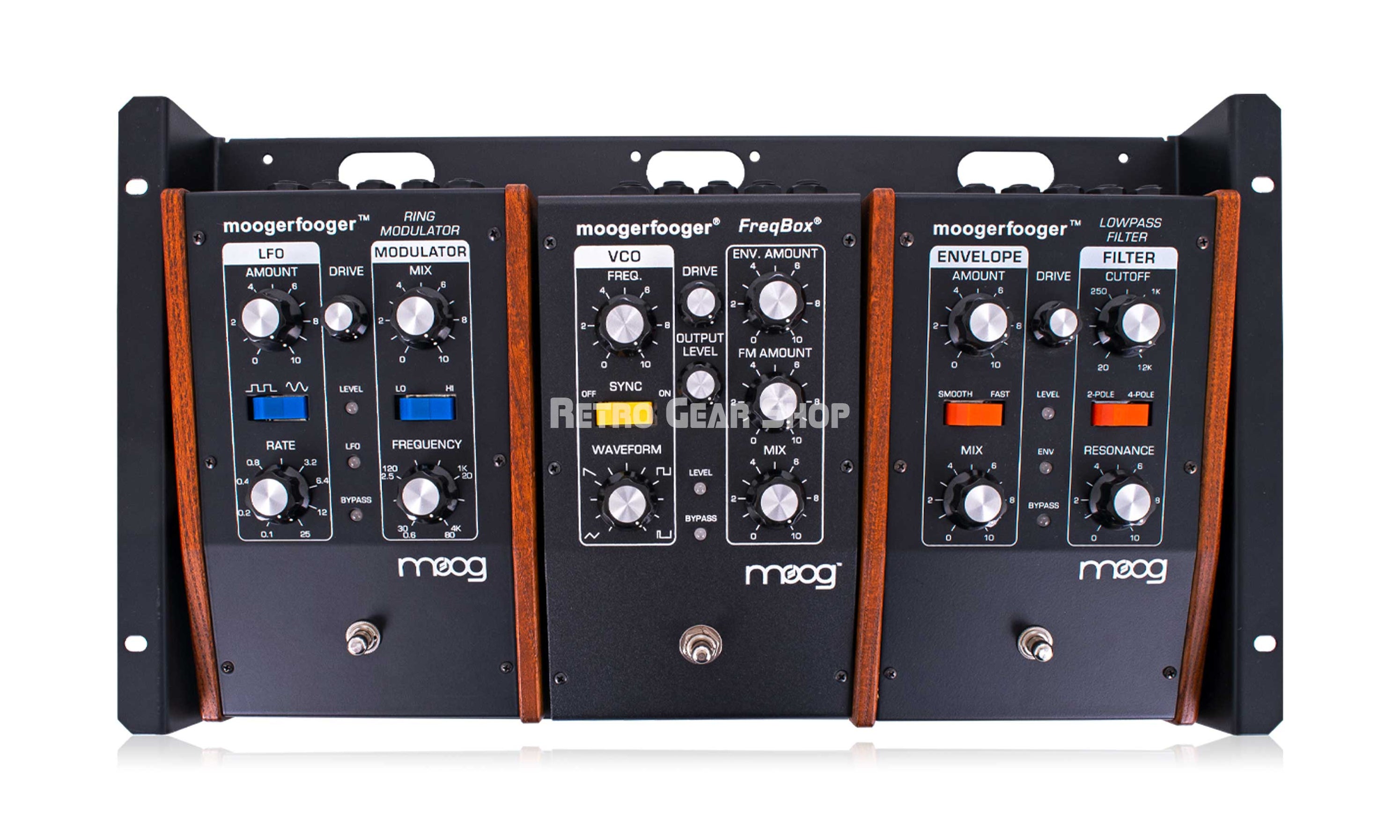 Moog Moogerfooger MF-102 Ring Modulator, MF-107 Freqbox and MF-101 Low ...