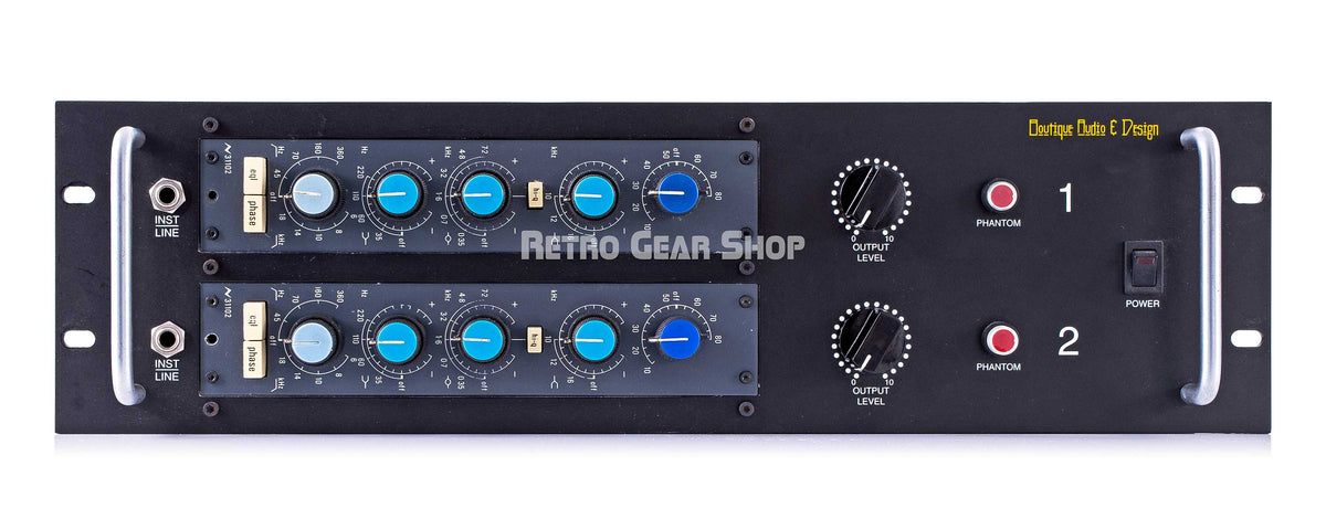 Neve 31102 Pair Racked Mic Preamp EQ with Marinair Transformers Vintage ...