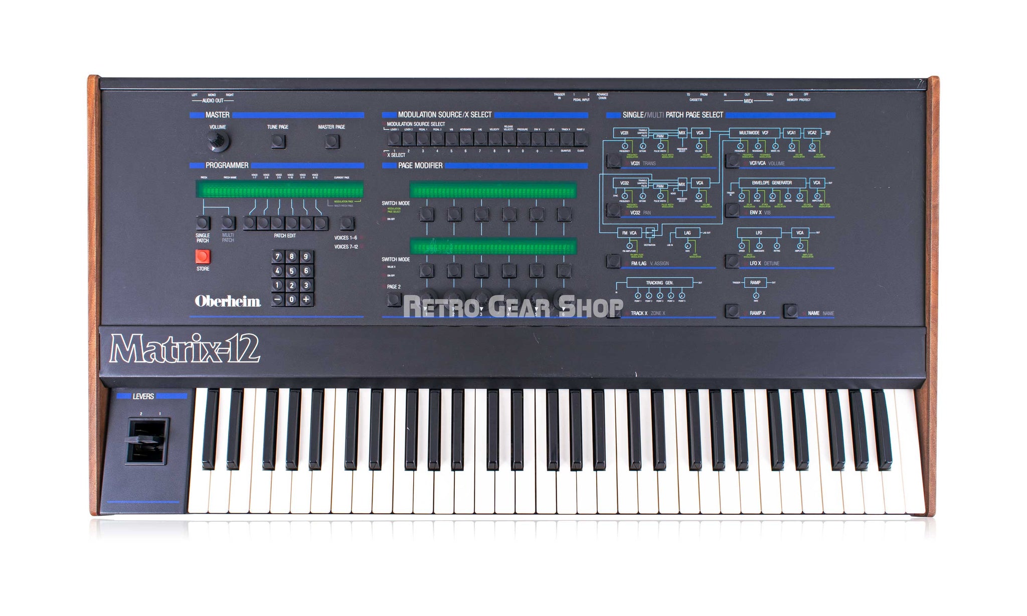 Oberheim Matrix 12 12-Voice Keyboard Vintage Rare Analog Synthesizer ...