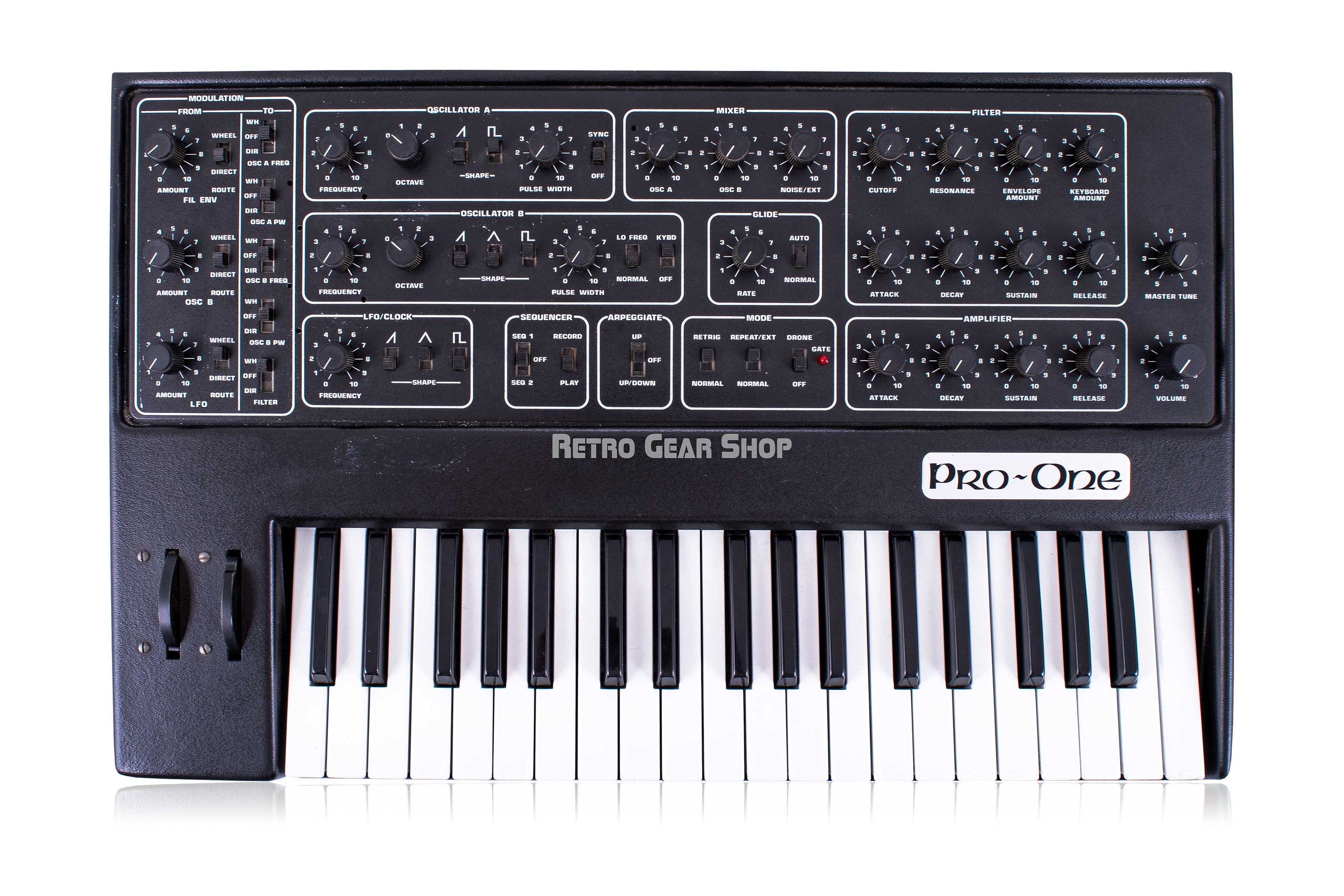 Sequential Circuits Pro-One Monophinic Synth Keyboard Synthesizer ...