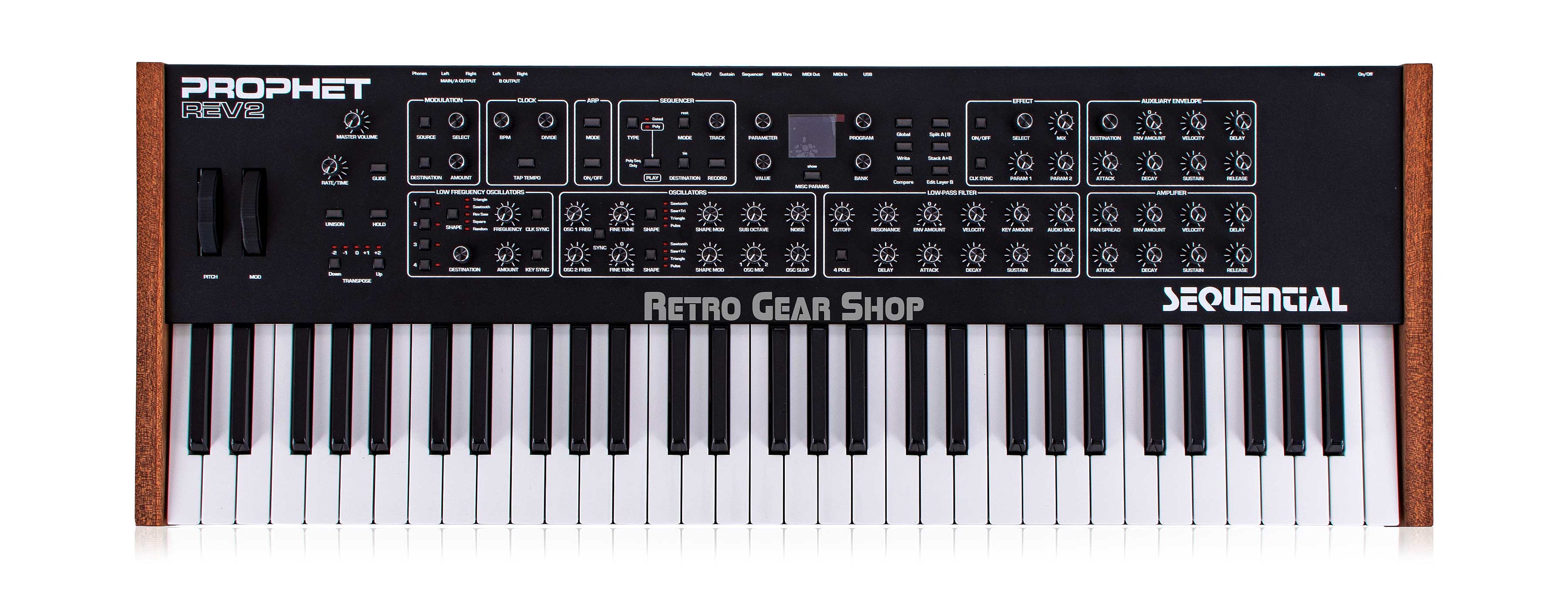 Sequential Prophet Rev2 8-voice Keyboard Synthesizer Synth Analog ...