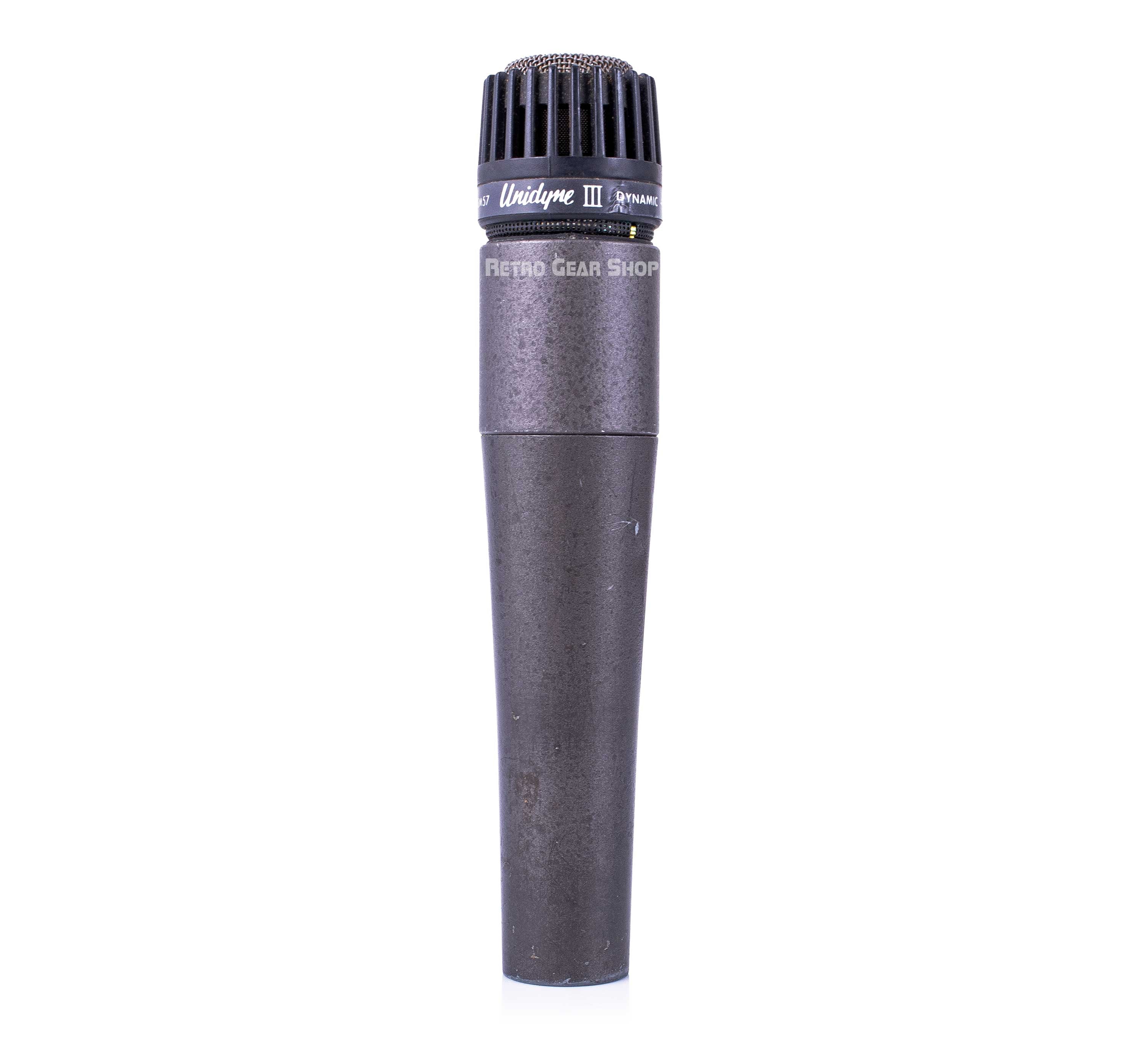 Shure SM57 Unidyne III Microphone Cardioid Dynamic Mic Vintage Rare ...