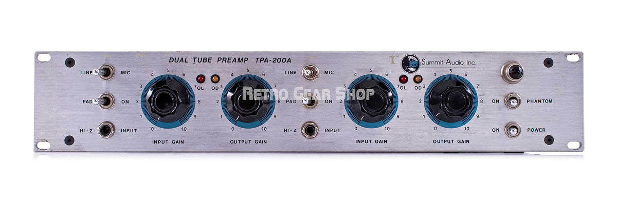 Summit Audio TPA-200A Dual Tube Preamp Compressor TPA200A Vintage Rare ...