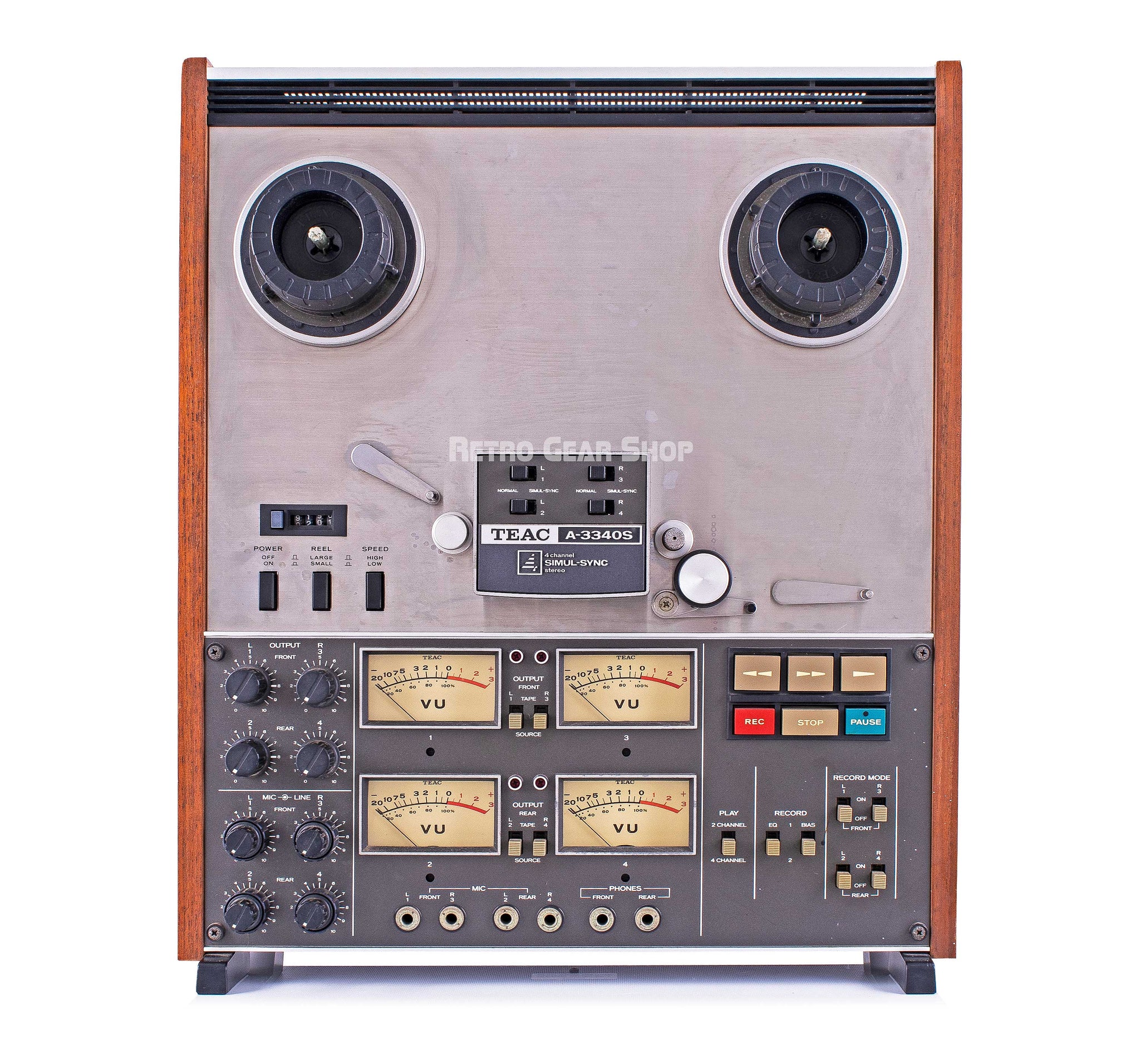 Teac A-3340S 4-Channel Tape Reel-to-Reel Recorder Machine Vintage ...