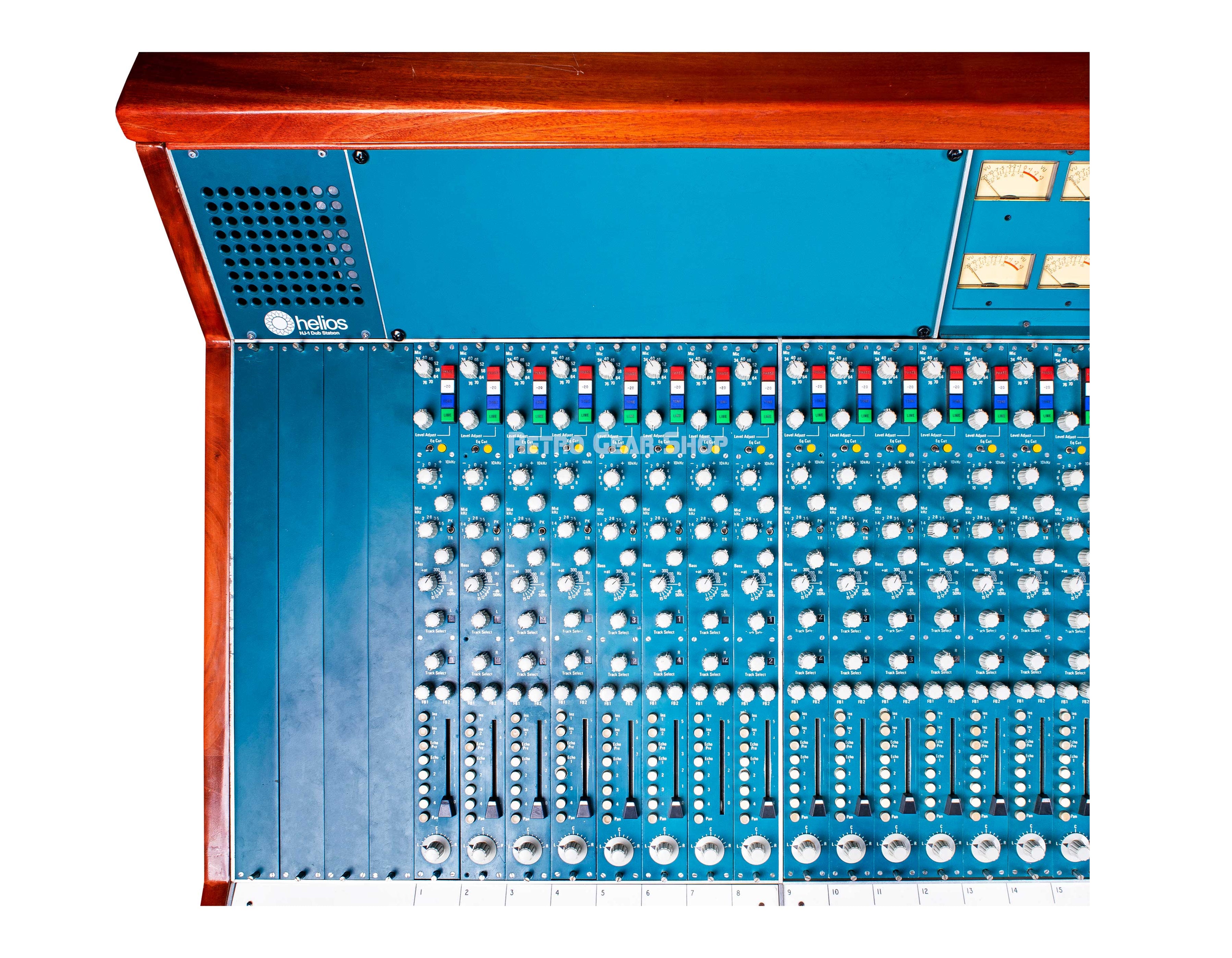 Helios HJ-1 Dub Station 20-Channel Mixing Console Blue Vintage Rare ...