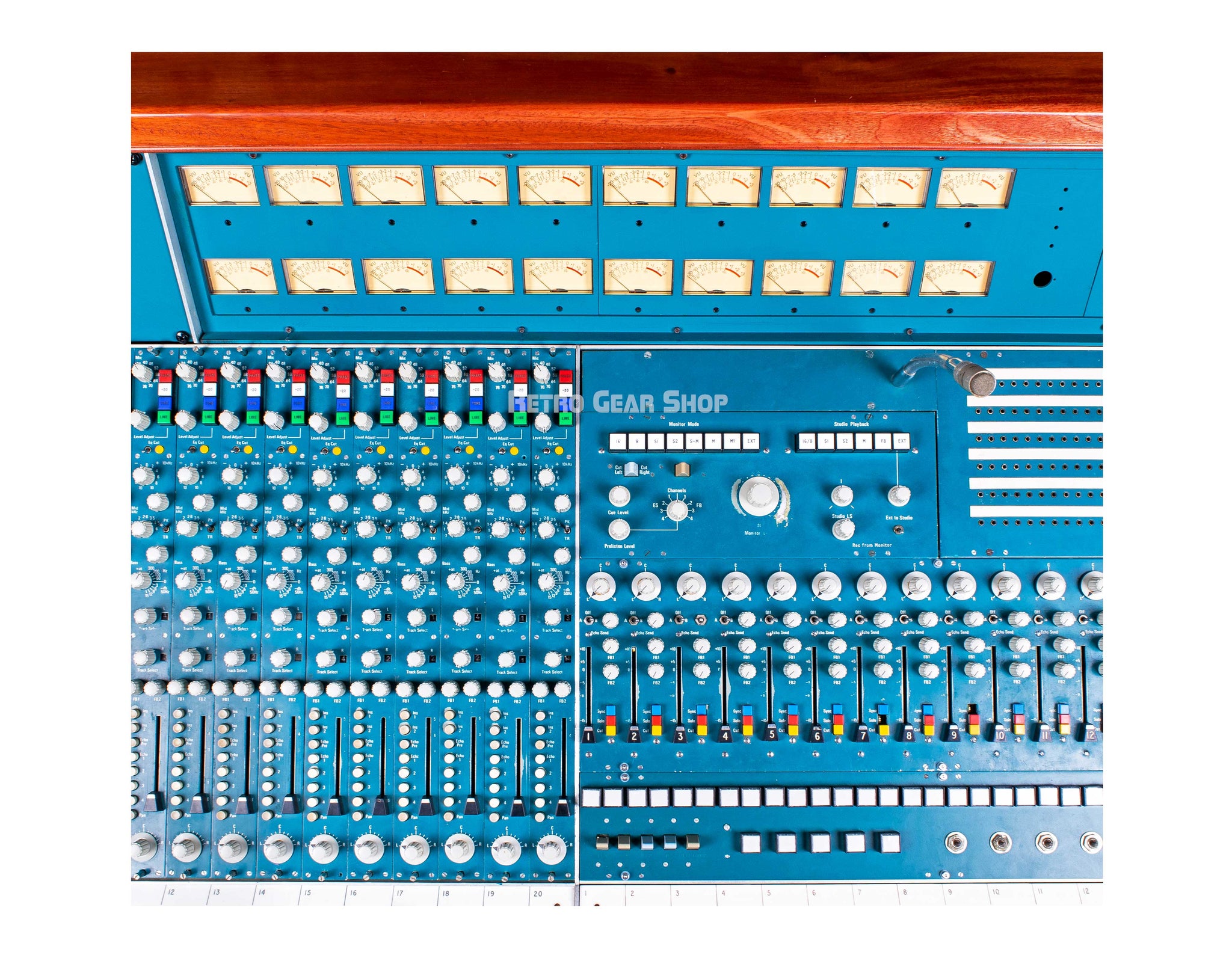 Helios HJ-1 Dub Station 20-Channel Mixing Console Blue Vintage Rare ...