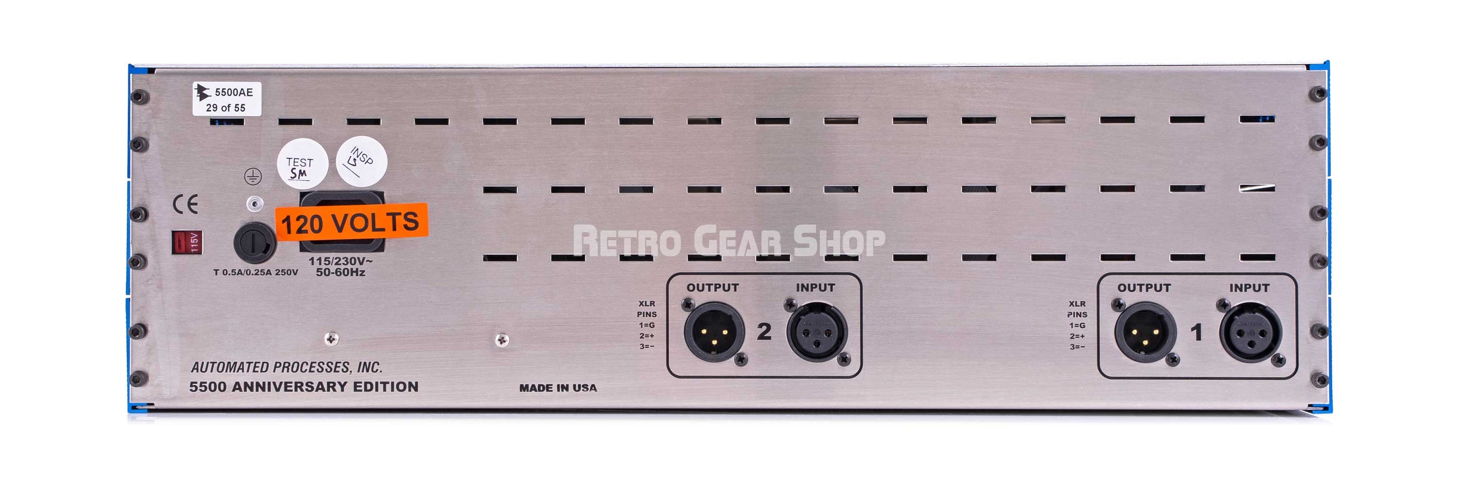 API 5500 Anniversary Edition Dual EQ with Selectable Boost and Cut ...