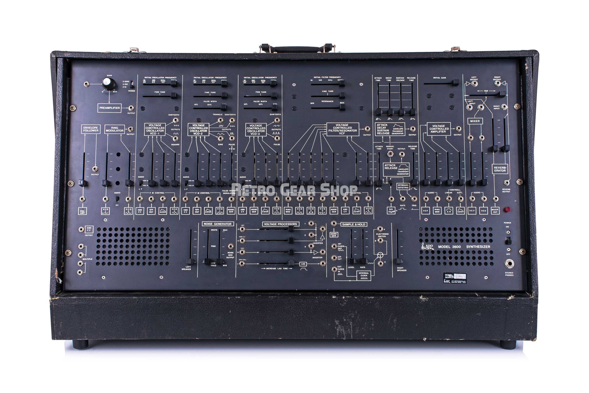 ARP 2600 Monophonic Analog Synthesizer with 3620 Keyboard Controller ...