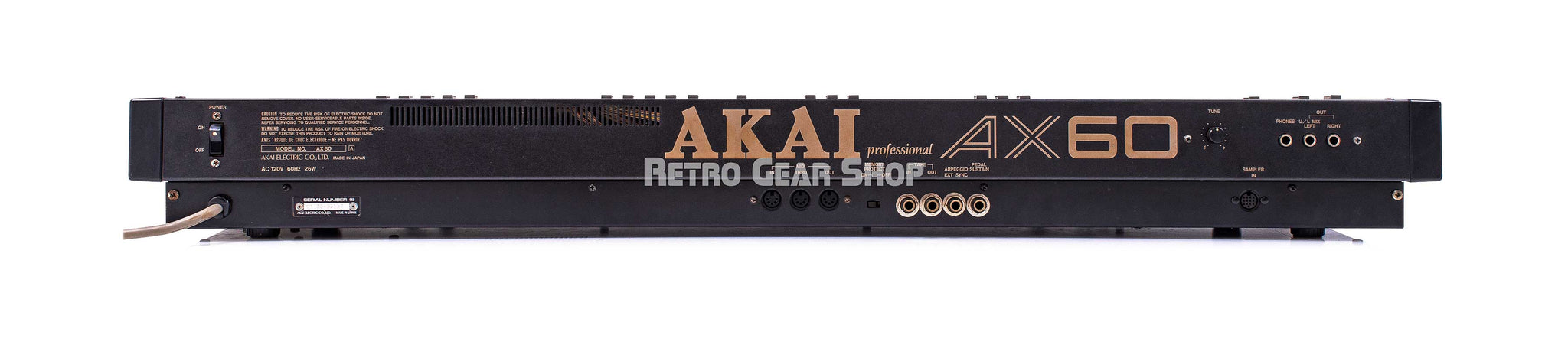 Akai AX60 Keyboard Synthesizer Programmable Six-Voice Synth Vintage ...