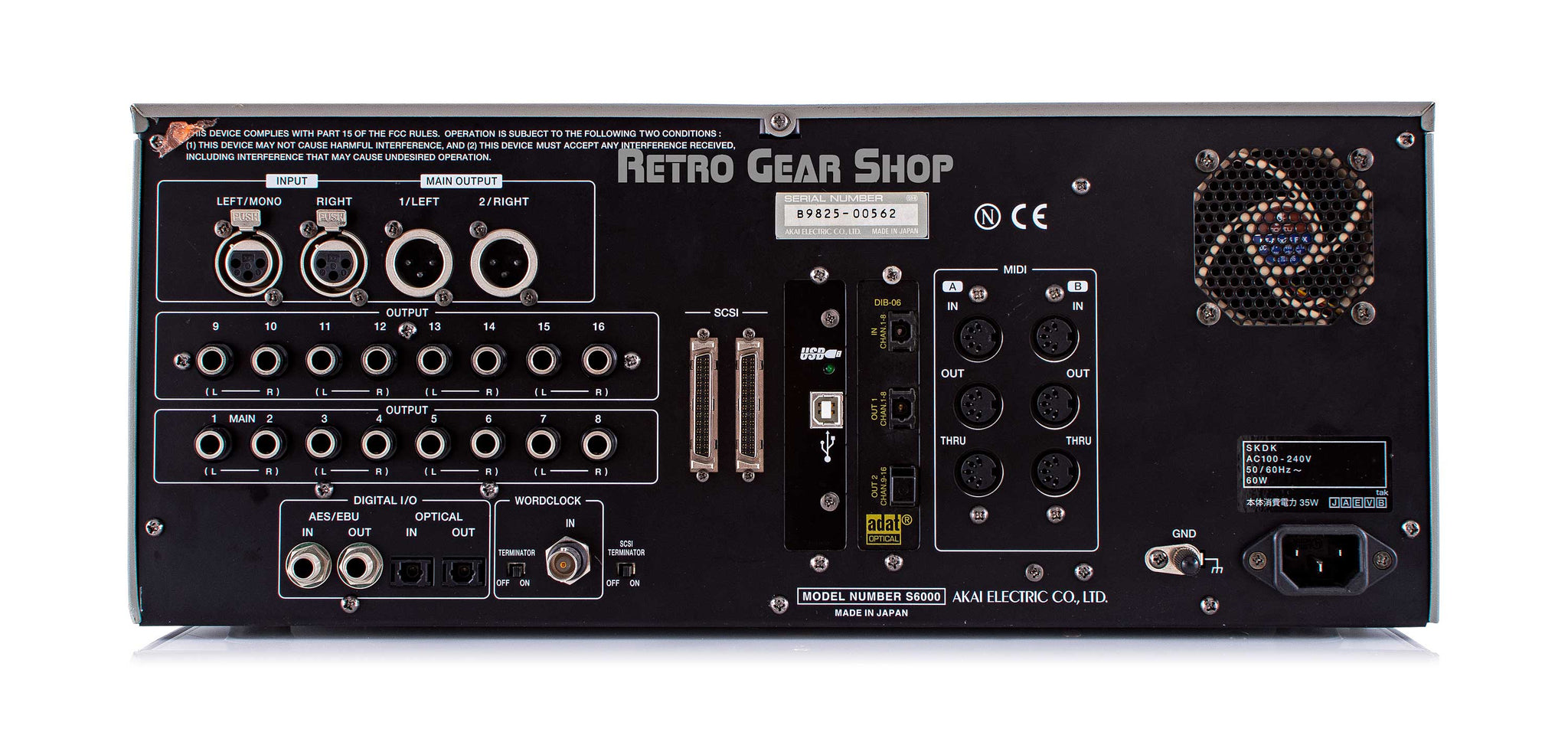 Akai S6000 MIDI Stereo Digital Sampler Synthesizer Vintage Rare – Retro Gear Shop