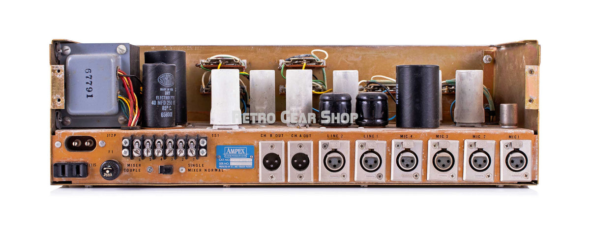Ampex MX-35 4 Channel Tube Mixer Mic / Line Preamp MX35 Rare Vintage ...