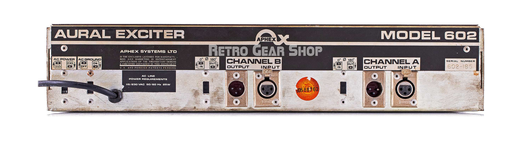 Aphex Model 602 Aural Exciter Vintage Rare – Retro Gear Shop