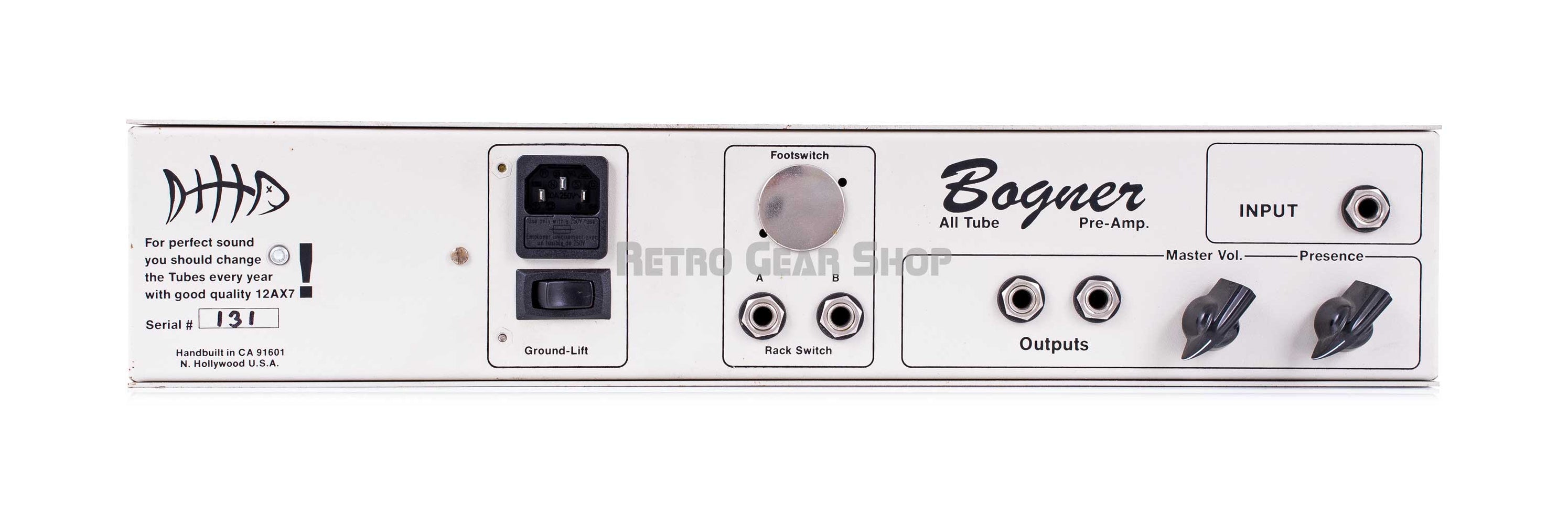 Bogner Fish All Tube Preamp Vintage Rare 1990s 4-Channel Guitar Amp ...