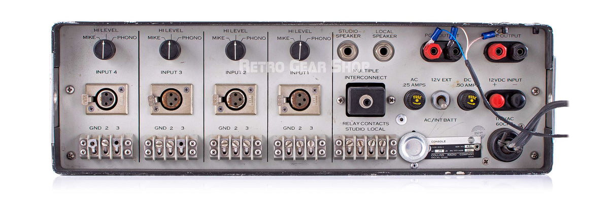 Collins 212J-1 Broadcast Console Mixing Preamplifier Vintage Rare 431 ...