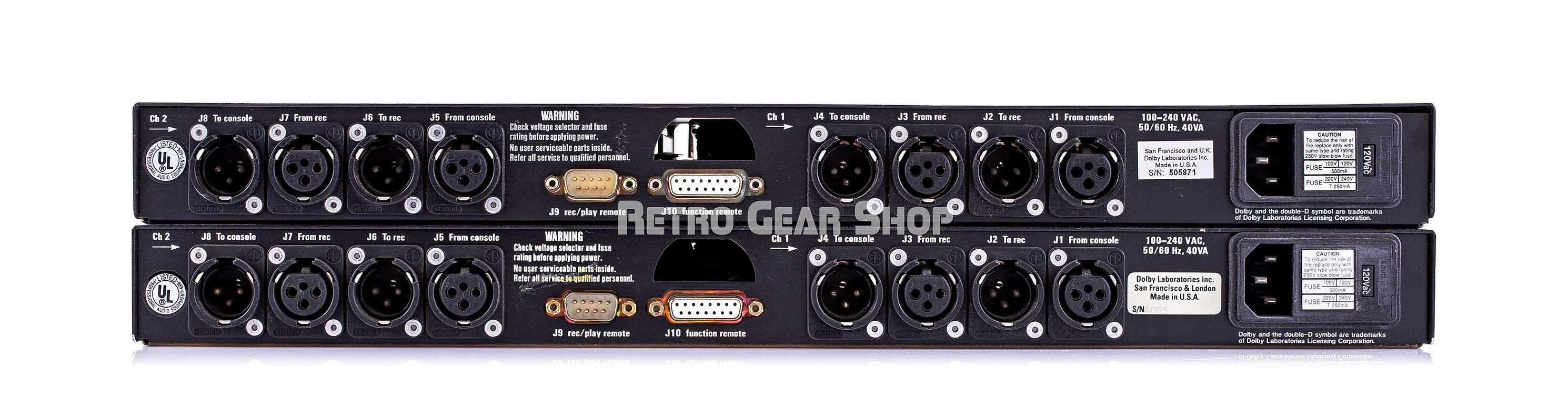 Dolby 363 Cat300 Cards Stereo SR Noise Reduction Unit Vintage Rare ...