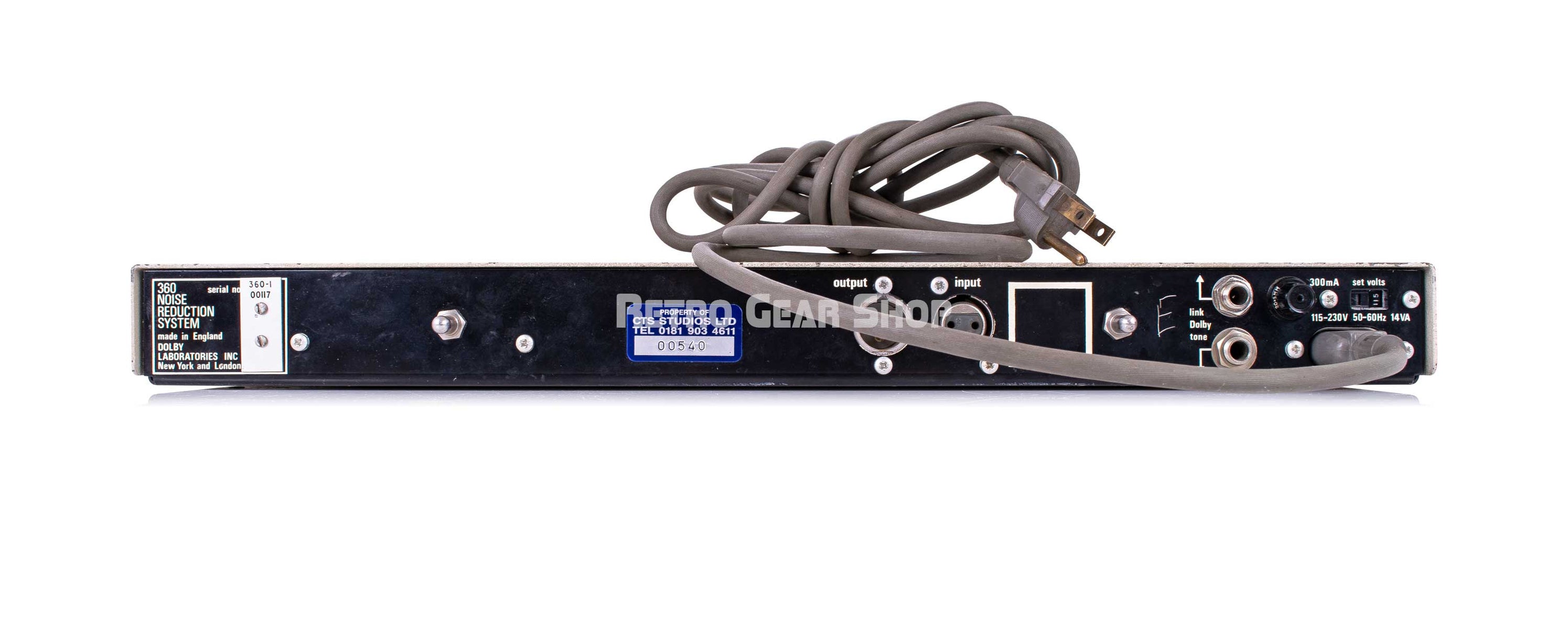 Dolby Type-A Model 360 Noise Reduction System Unit Cat 22 Card– Retro ...