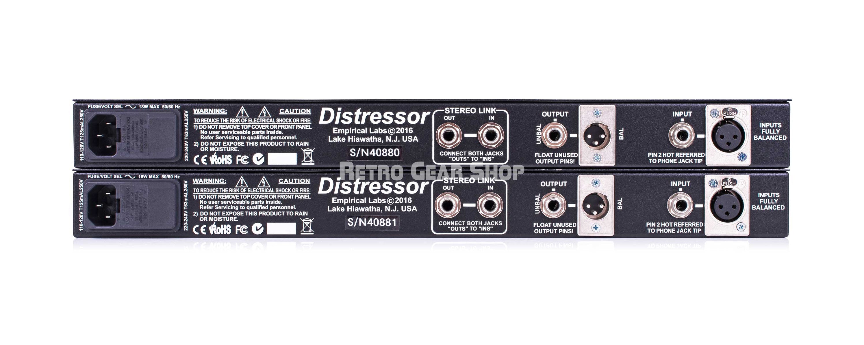 Empirical Labs EL8-XS Distressor with British Mode and Image Link Ster ...