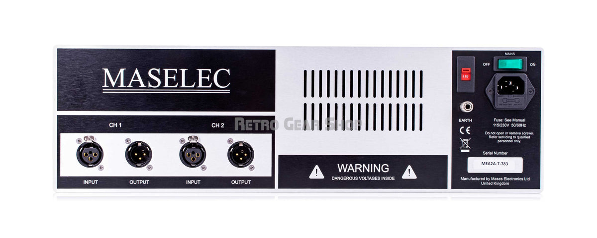 Maselec MEA-2 Precision Stereo EQ Mastering Equalizer MEA2 – Retro Gear ...