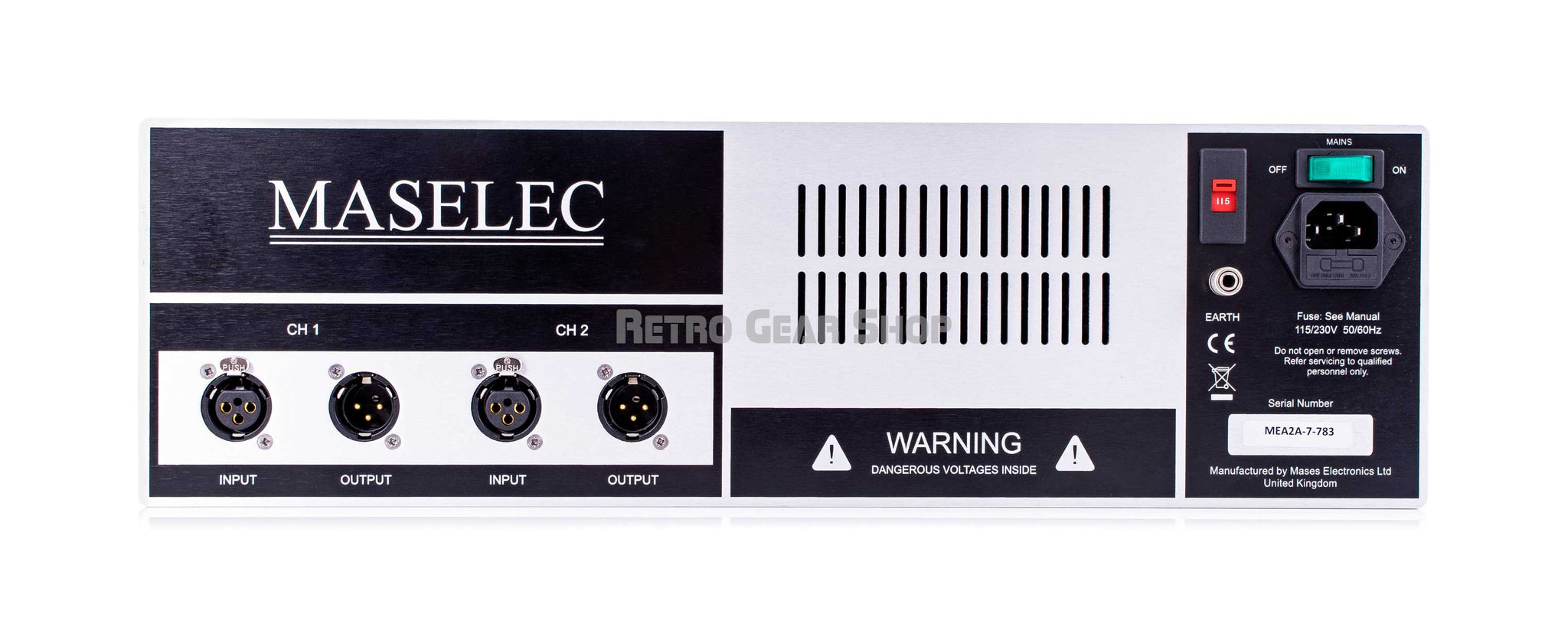 Maselec MEA-2 Precision Stereo EQ Mastering Equalizer MEA2– Retro Gear Shop