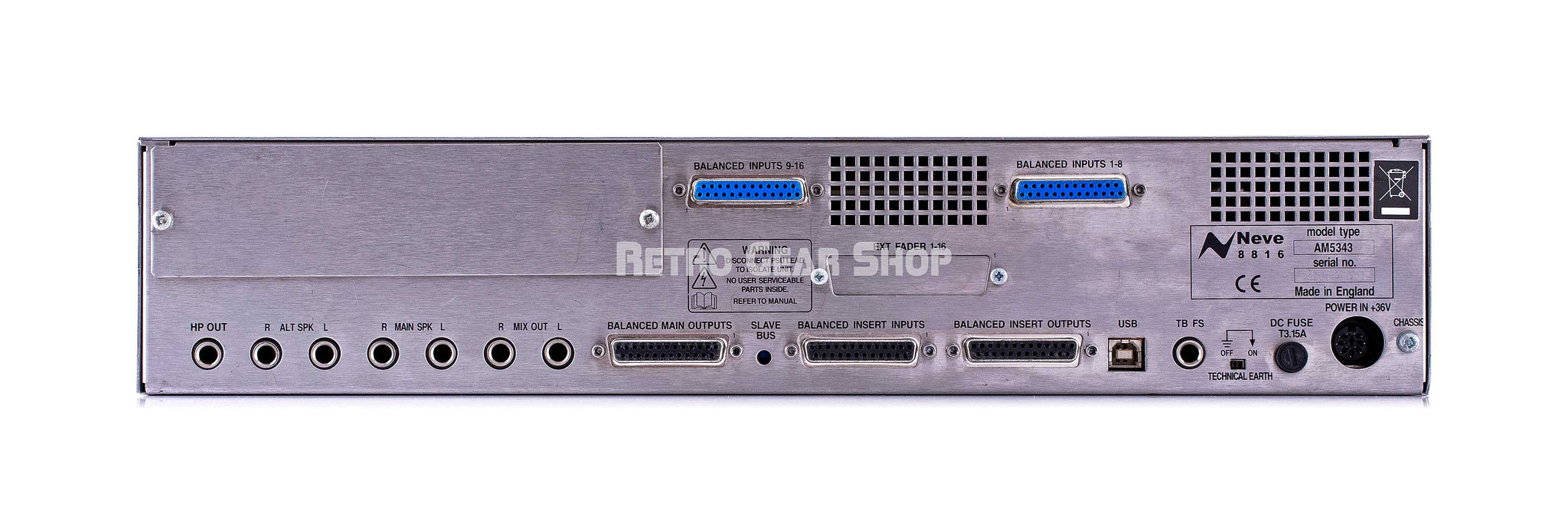 Neve 8816 Summing Mixer 16 Channel Analog Mixing Console Vintage Rare ...