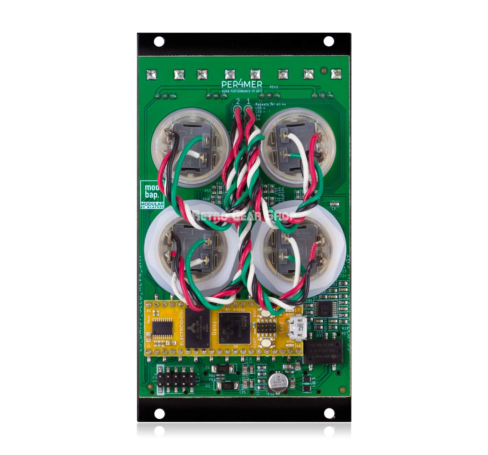 Modbap Per4mer Quad Performance Effects with Arcade Buttons– Retro Gear ...