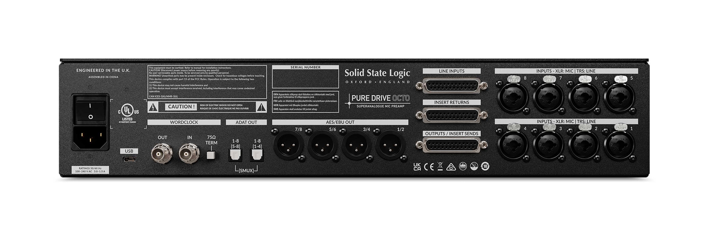 SSL Pure Drive Octo Microphone Preamp 8-Channel Superanalogue– Retro ...