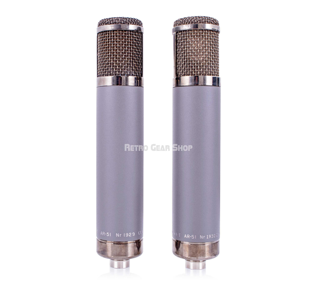 Telefunken AR-51 Pair Microphones Tube Condenser Mic Vintage Rare ...
