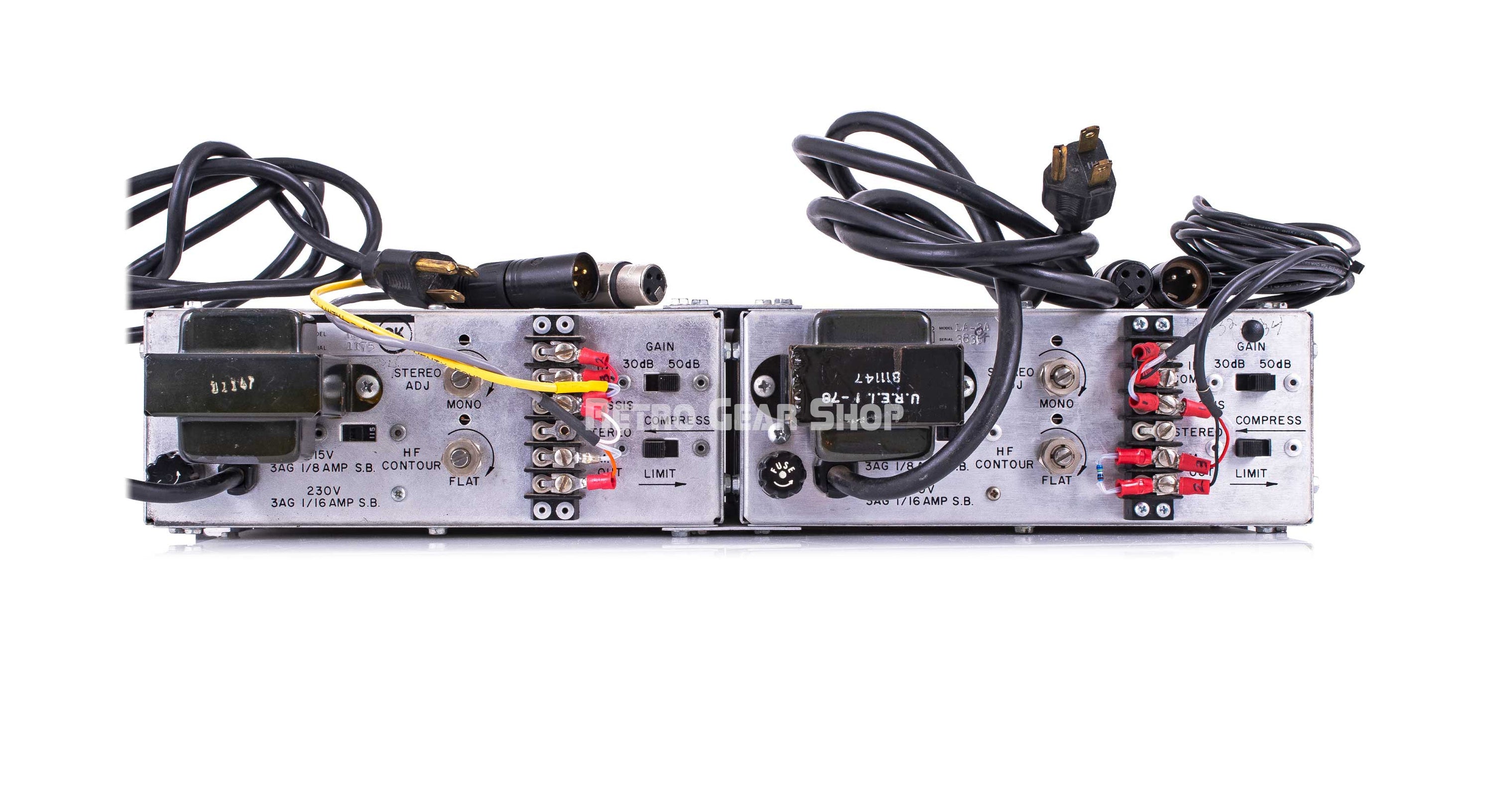 Urei Teletronix LA-3A Vintage Leveling Amplifier Compressor Stereo ...