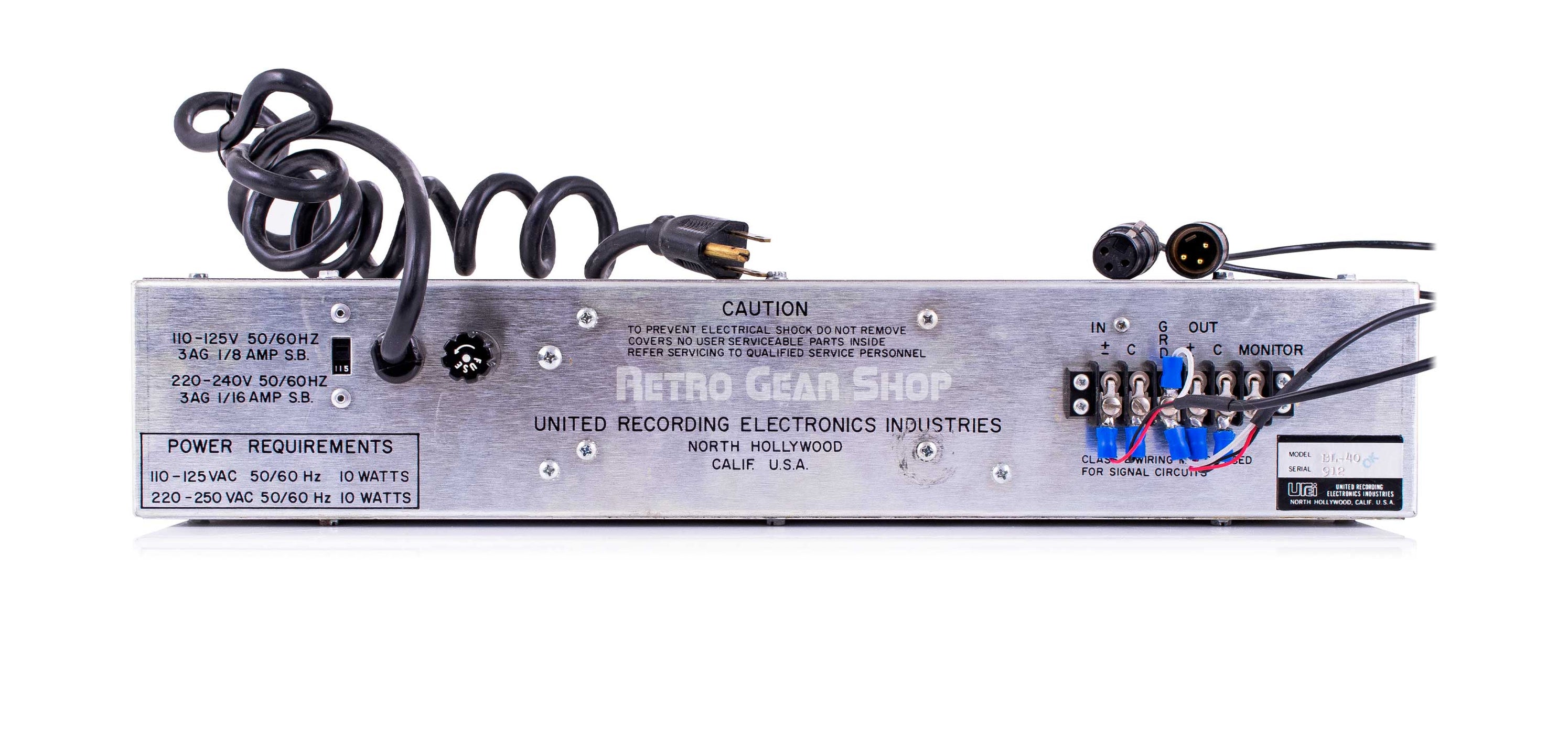 Urei Universal Audio BL-40 Modulimiter Vintage Compressor Serviced ...