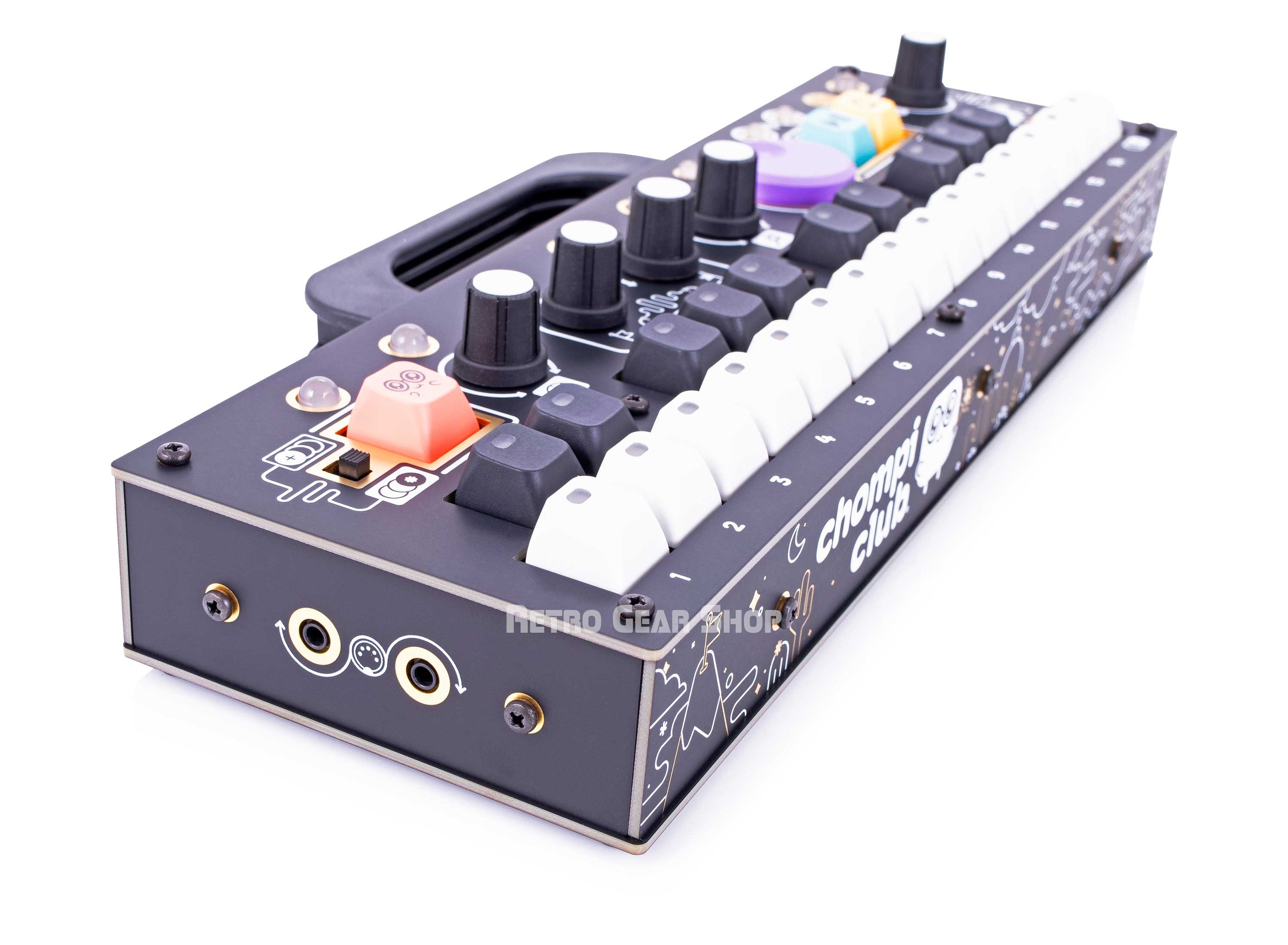 Chompi Club CHOMPI Sampler + Tape Music Instrument Classic Black– Retro ...