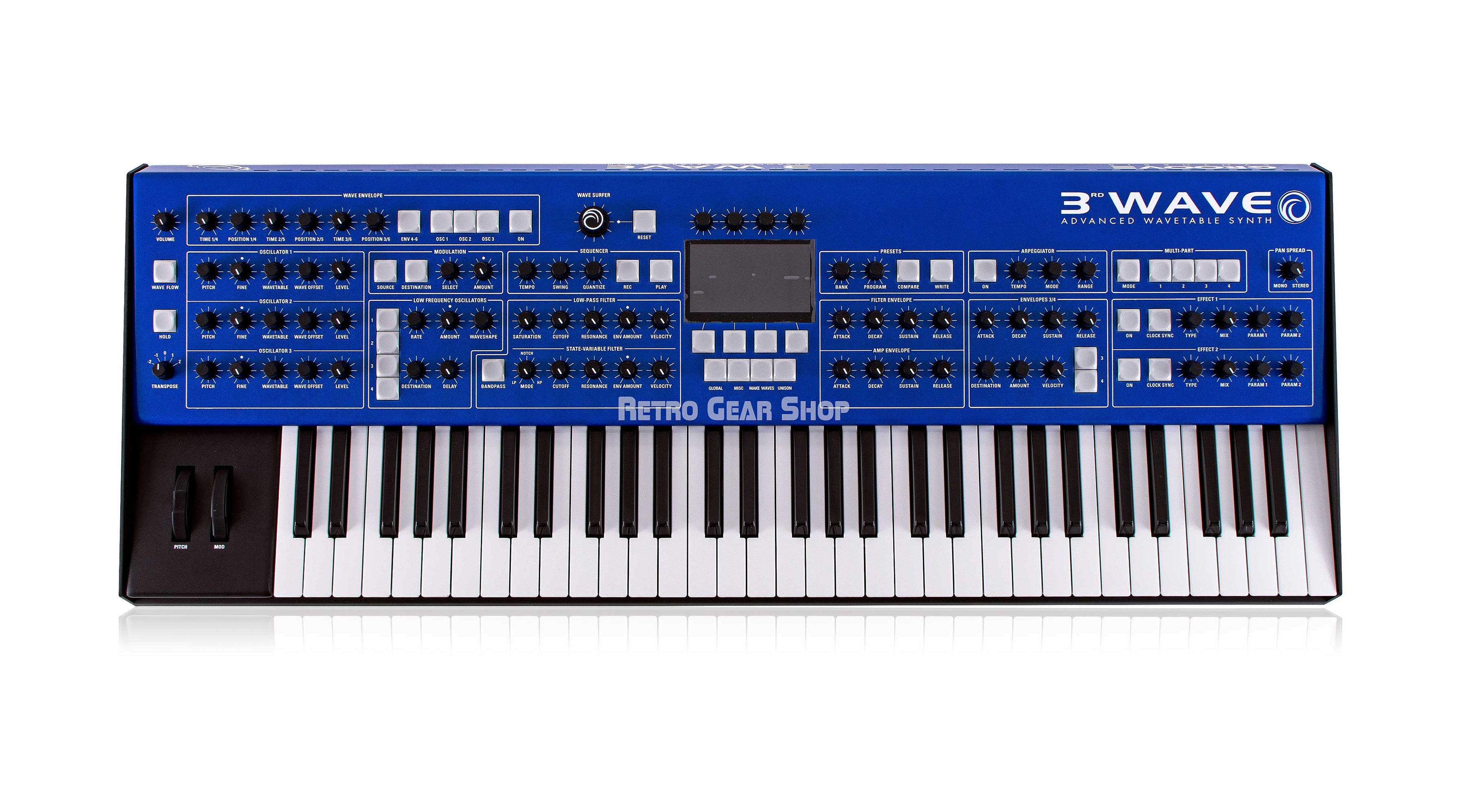 Groove Synthesis 3rd Wave 61-key Advanced Wavetable Synthesizer– Retro ...