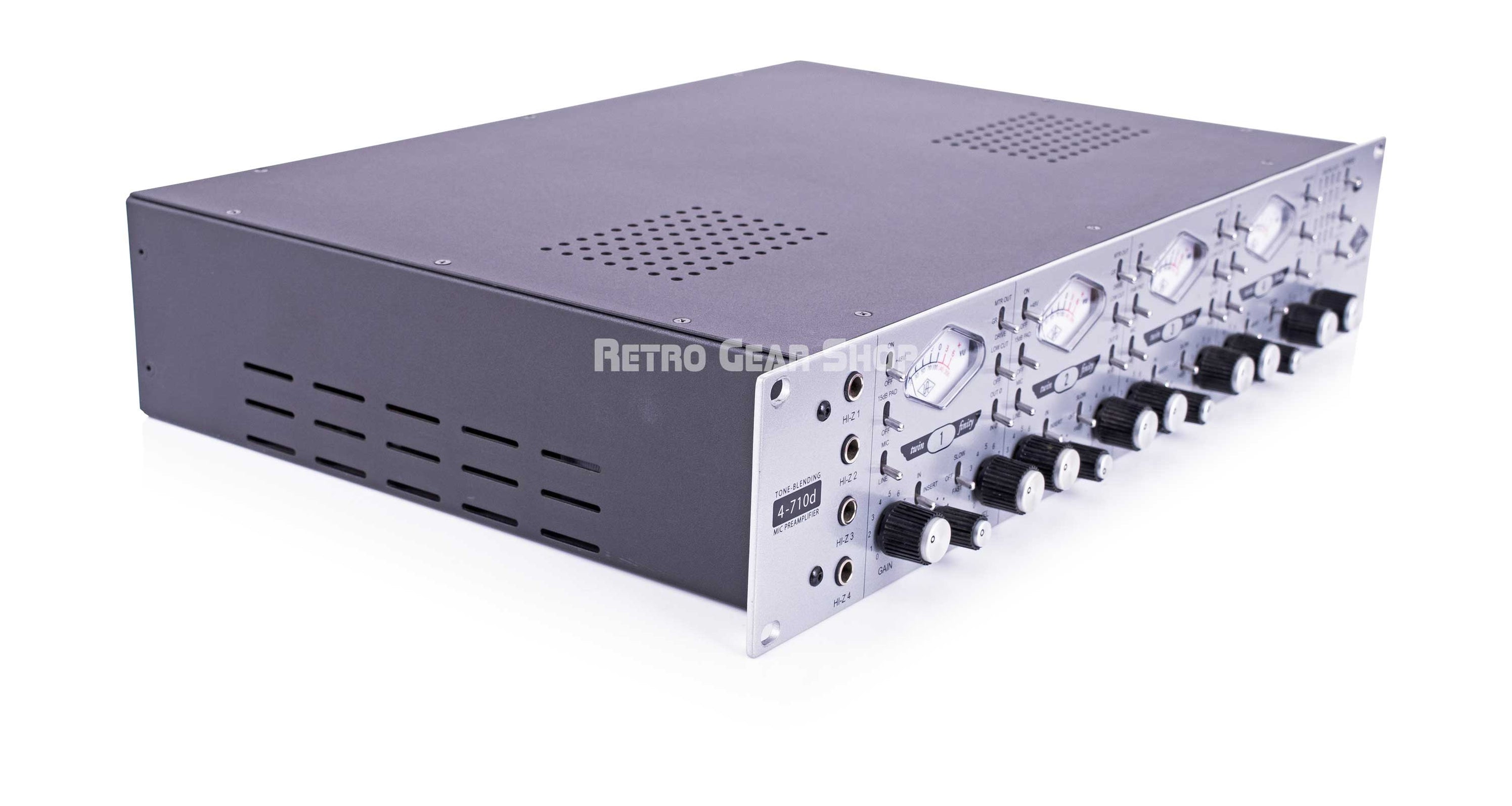 Universal Audio 4-710D 4-Channel Mic Pre Microphone Preamp UA– Retro ...