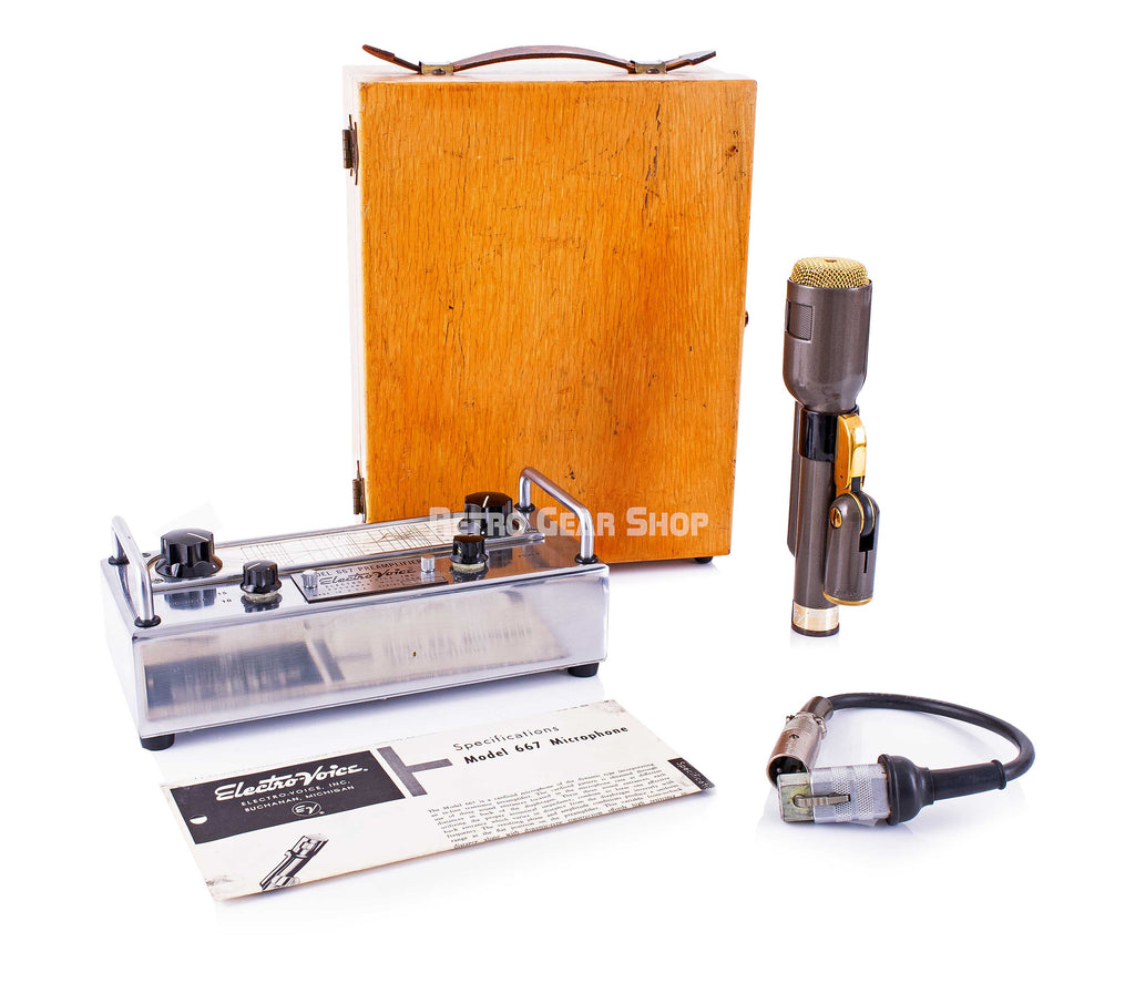 Electro Voice EV 667 Microphone Cardioid Dynamic Preamp Vintage Rare– Retro Gear Shop