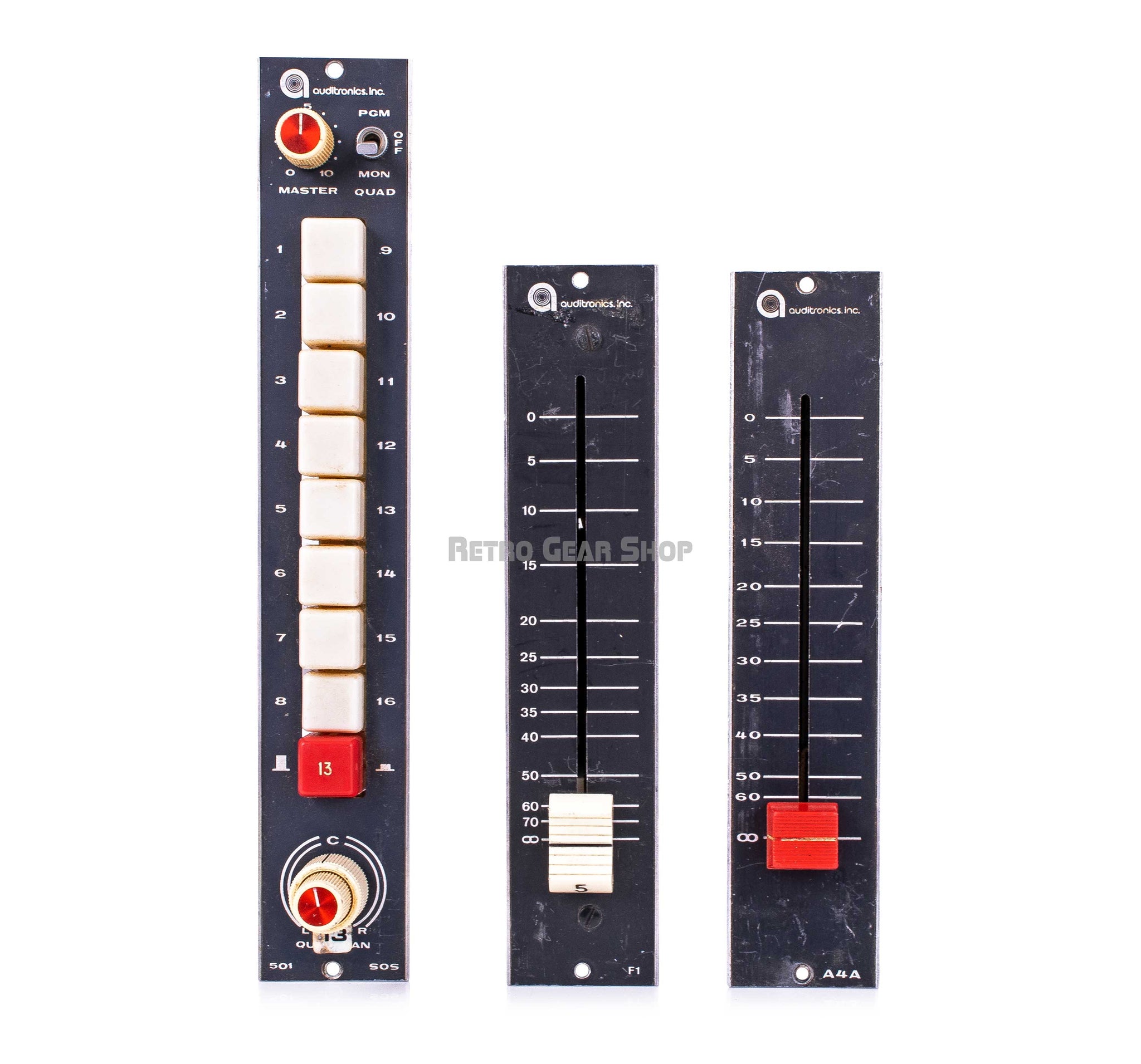 Auditronics 501 Faders, Channel Switcher Blank Faceplates Mixer Parts ...