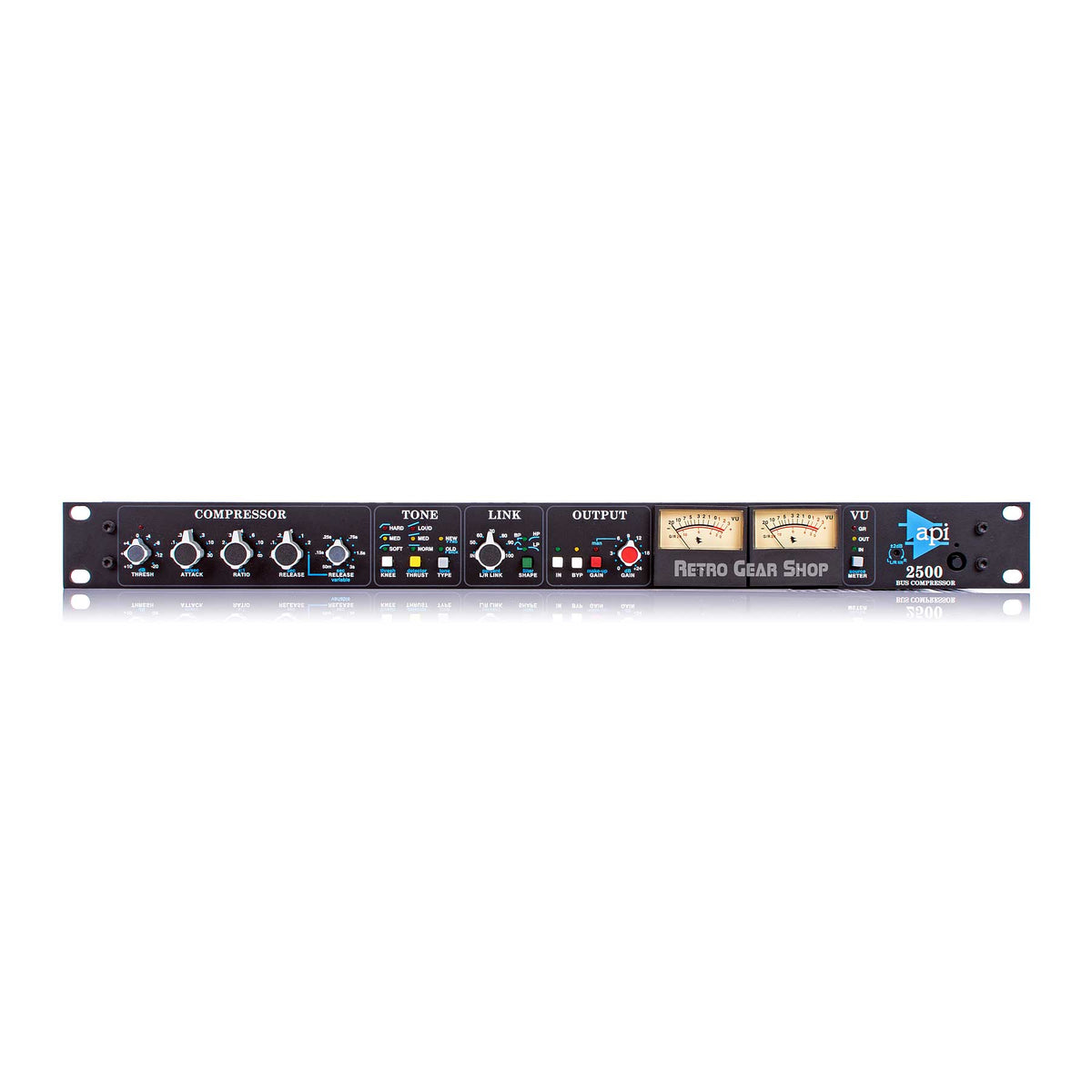 API 2500 Stereo Compressor Analog Dual Channel 19" Rack Bus Comp– Retro ...