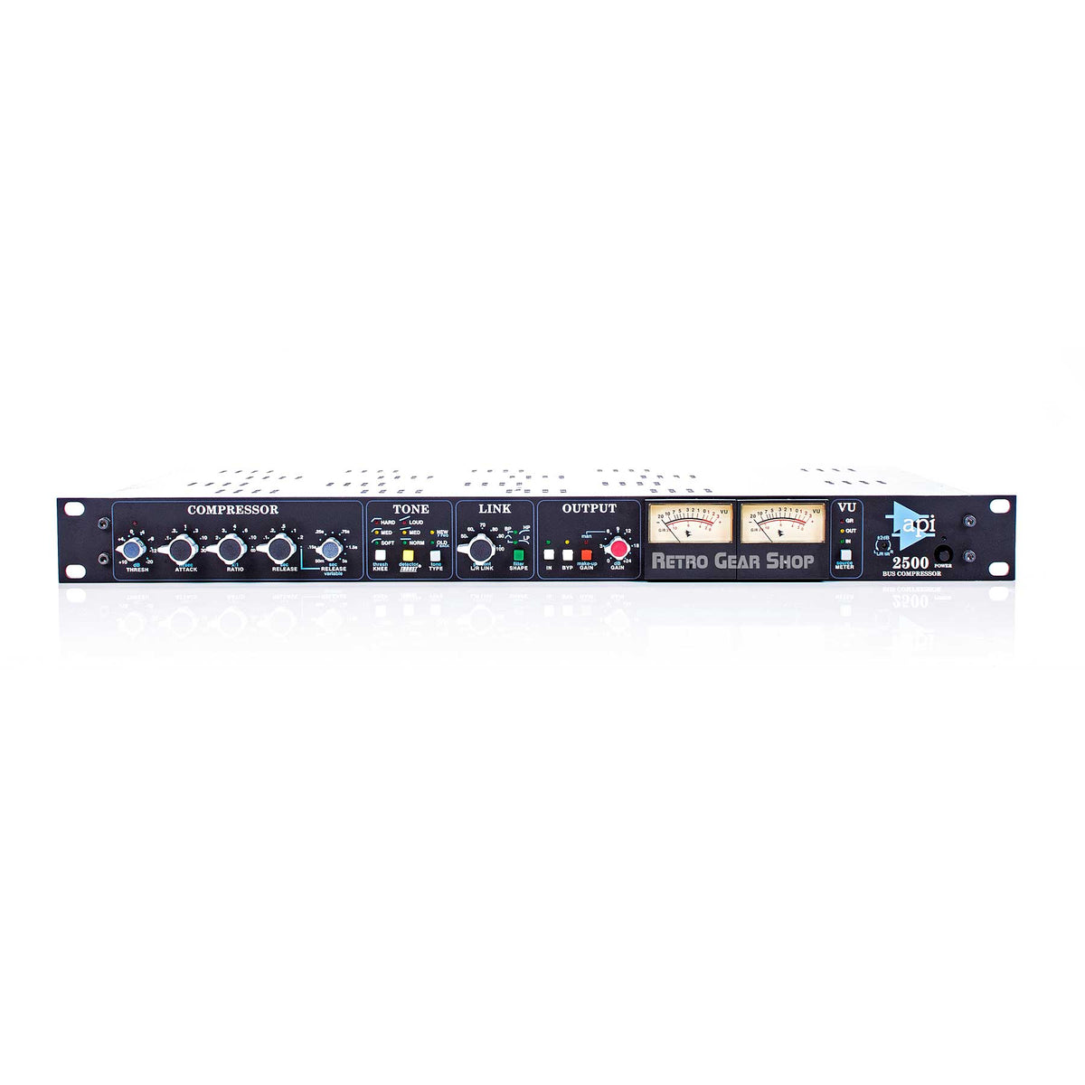API 2500 Stereo Compressor Analog Dual channel 19" Rack Bus Comp ...